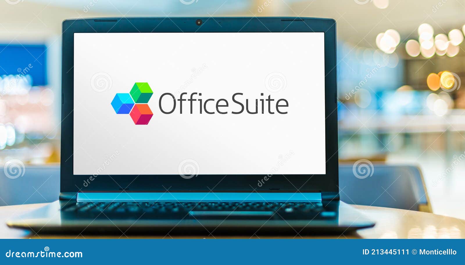 Laptop Computer Displaying Logo of OfficeSuite Editorial Photo - Image ...
