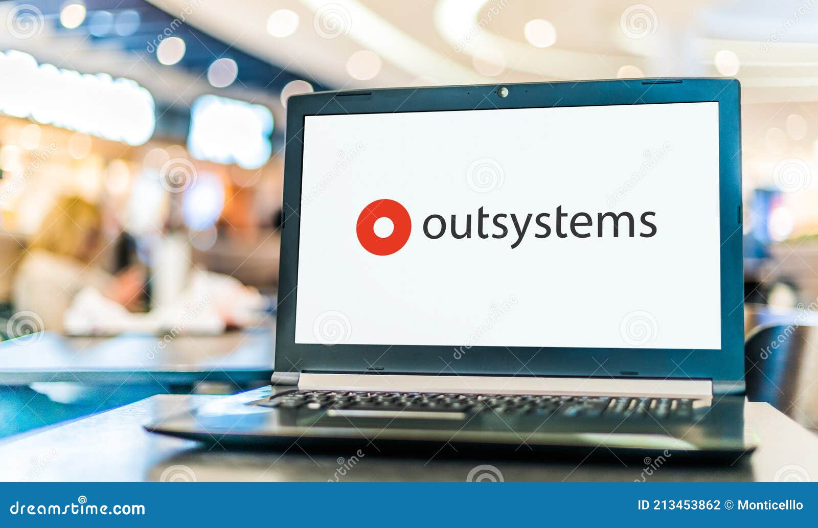 Laptop Computer Displaying Logo of OutSystems Editorial Photography ...