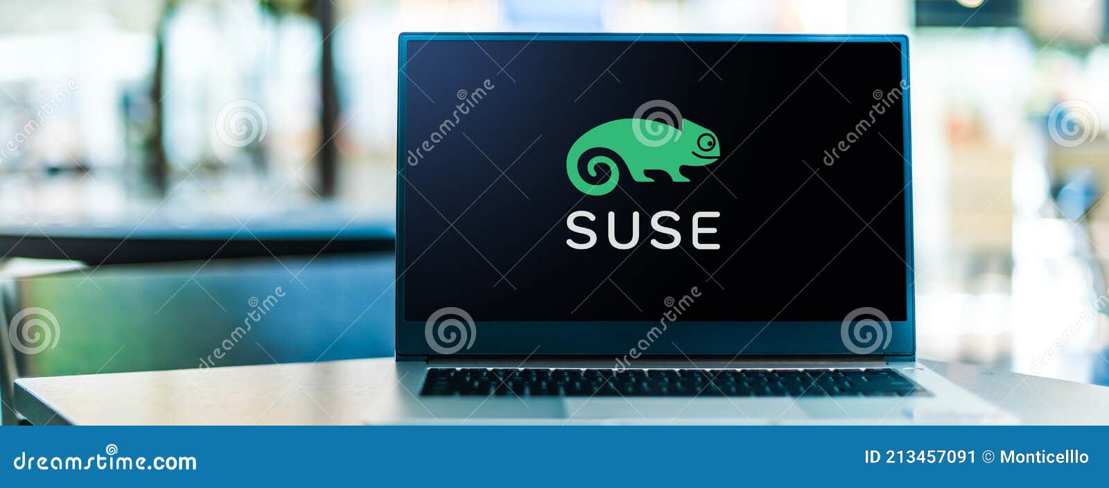 Laptop Computer Displaying Logo of SUSE Editorial Photo - Image of ...