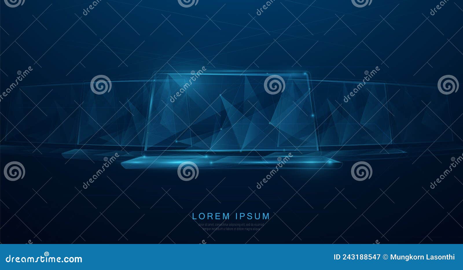Structure Of Laptop Computer Showing Spare Parts. 3D Illustration ...