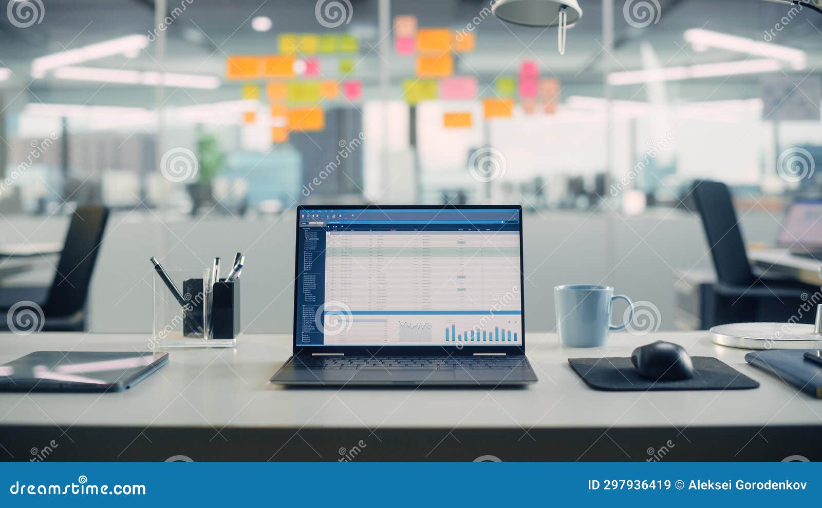 Laptop Computer with Financial Analytical Spreadsheet Application ...