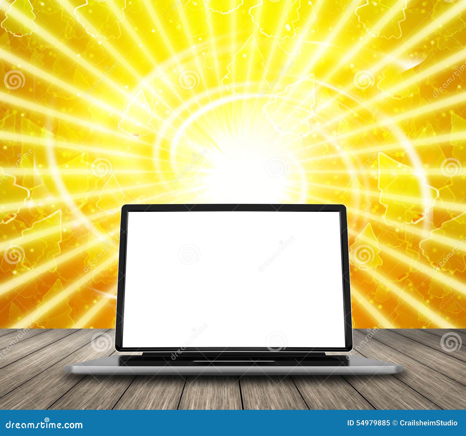 Laptop Computer Graphic stock illustration. Illustration of overview ...