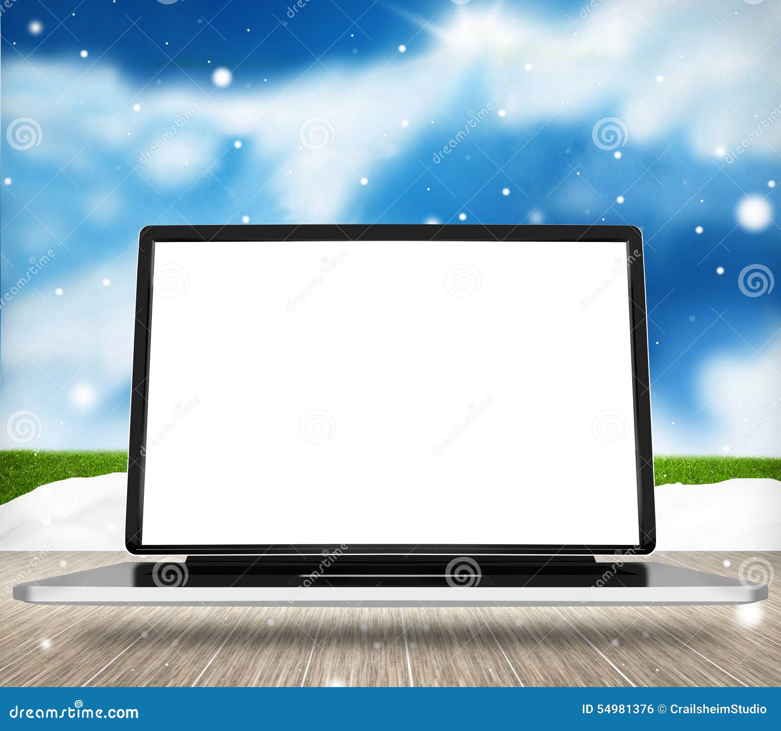Laptop Computer Graphic stock illustration. Illustration of live - 54981376