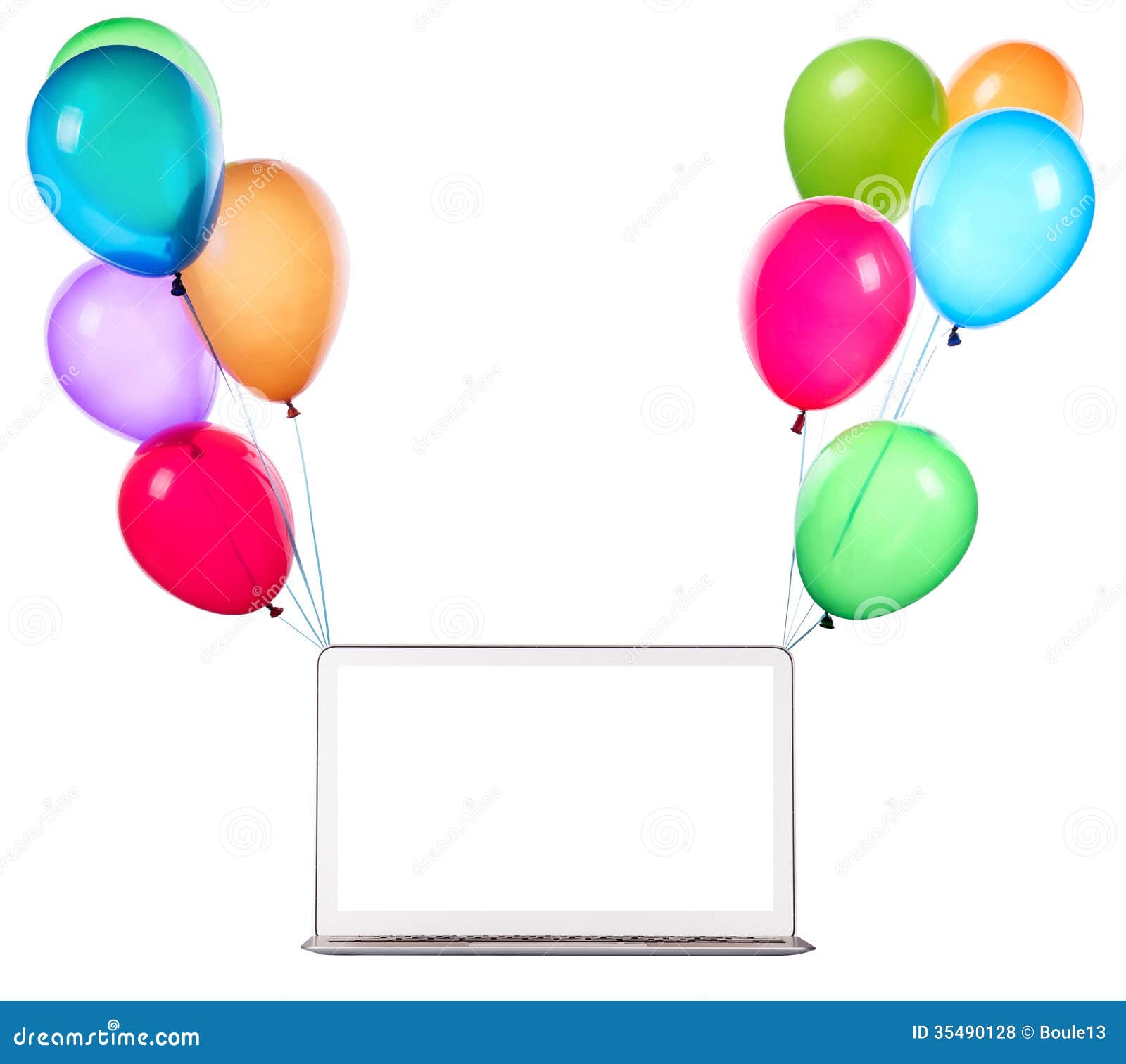 Computer Hanging Color Balloons Stock Photos - Free & Royalty-Free ...