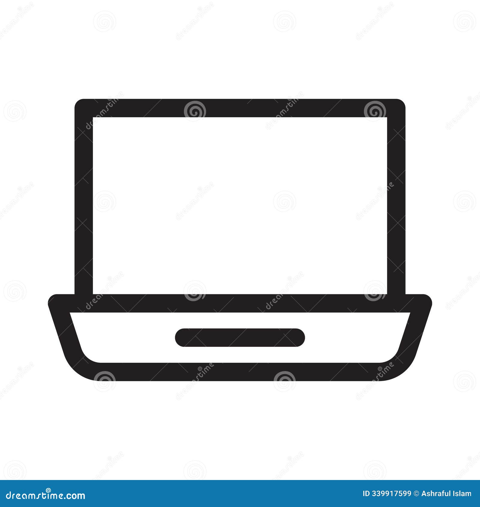 Laptop and Computer Icon, Technology Symbol, Portable Device Stock ...