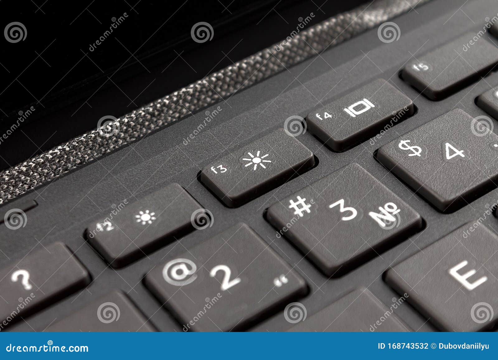 Laptop Computer Keyboard with Backlight Icon Stock Photo - Image of ...