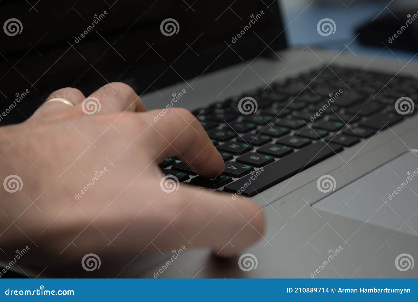Laptop Computer Keyboard Touchpad Screen Sensor Stock Photo - Image of ...