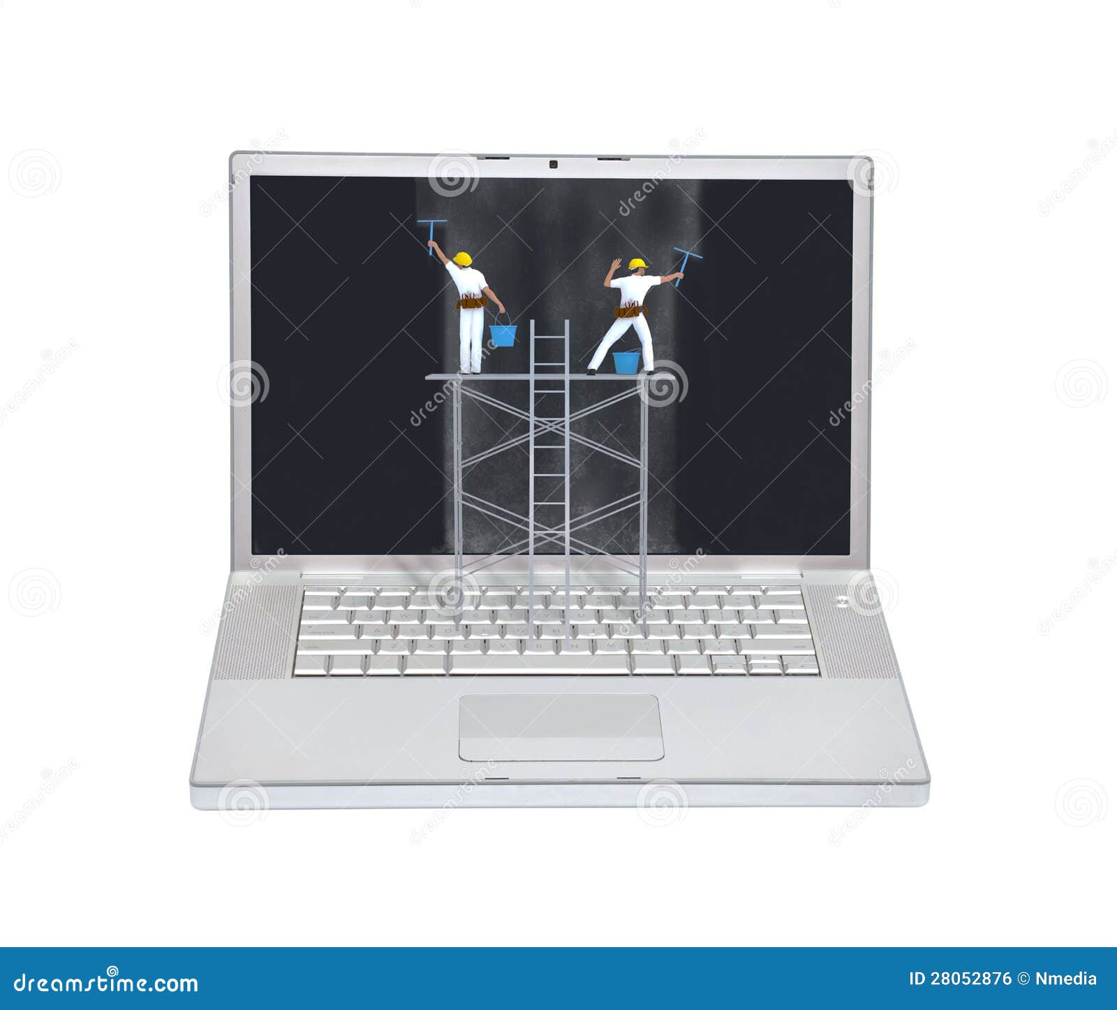 Laptop Computer Maintenance Concept Stock Photo - Image of reparation ...