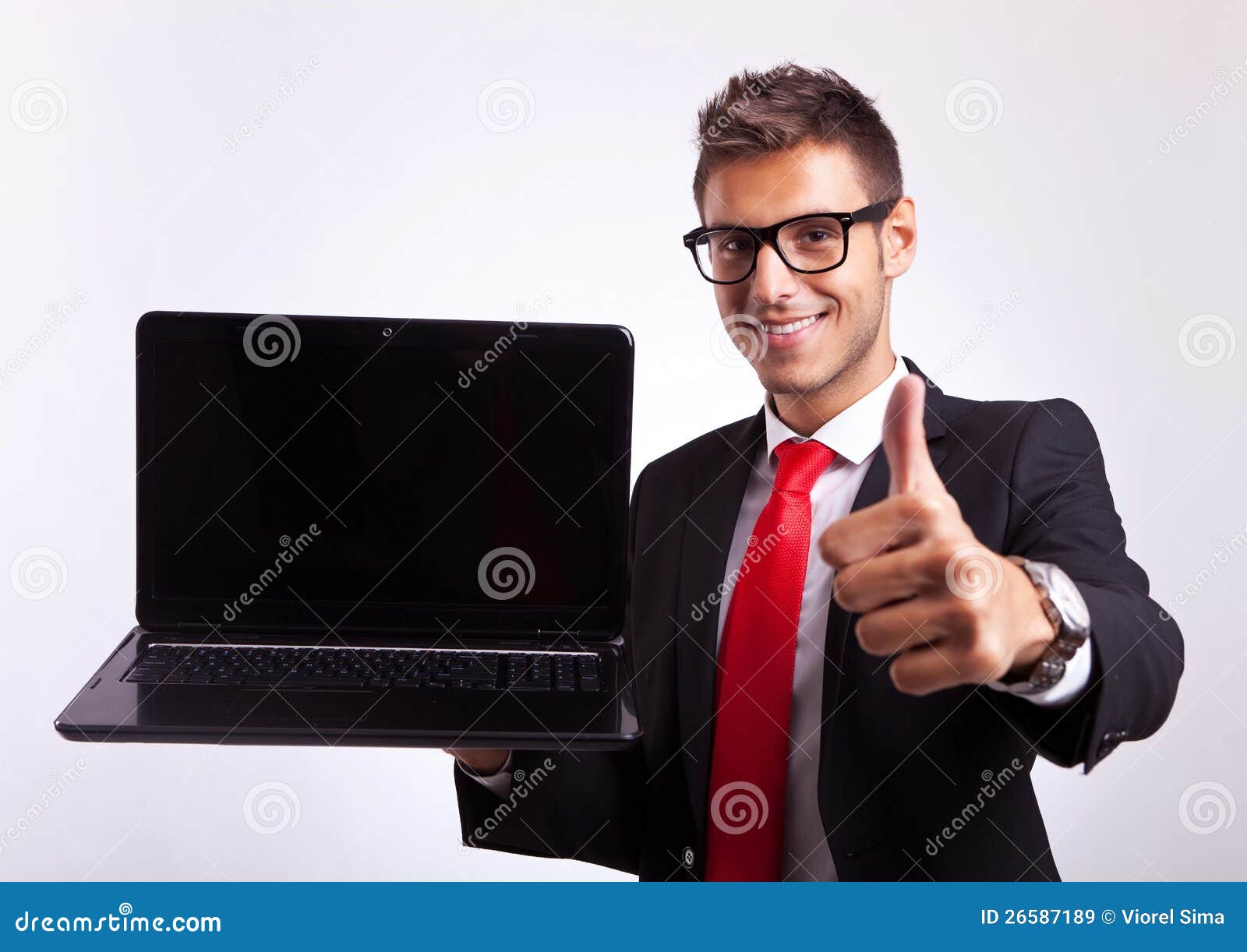 This Laptop Computer is Ok! Stock Image - Image of corporate, happiness ...