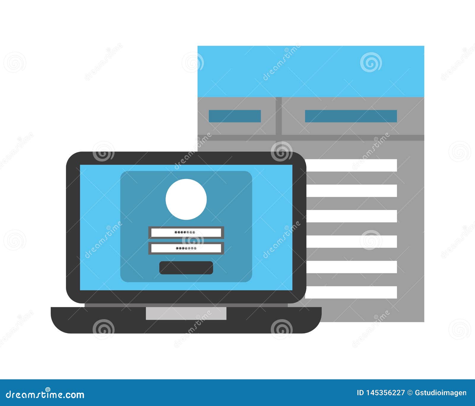 PC Computer Password Communication Vector. Symbol Screen Sign Internet ...