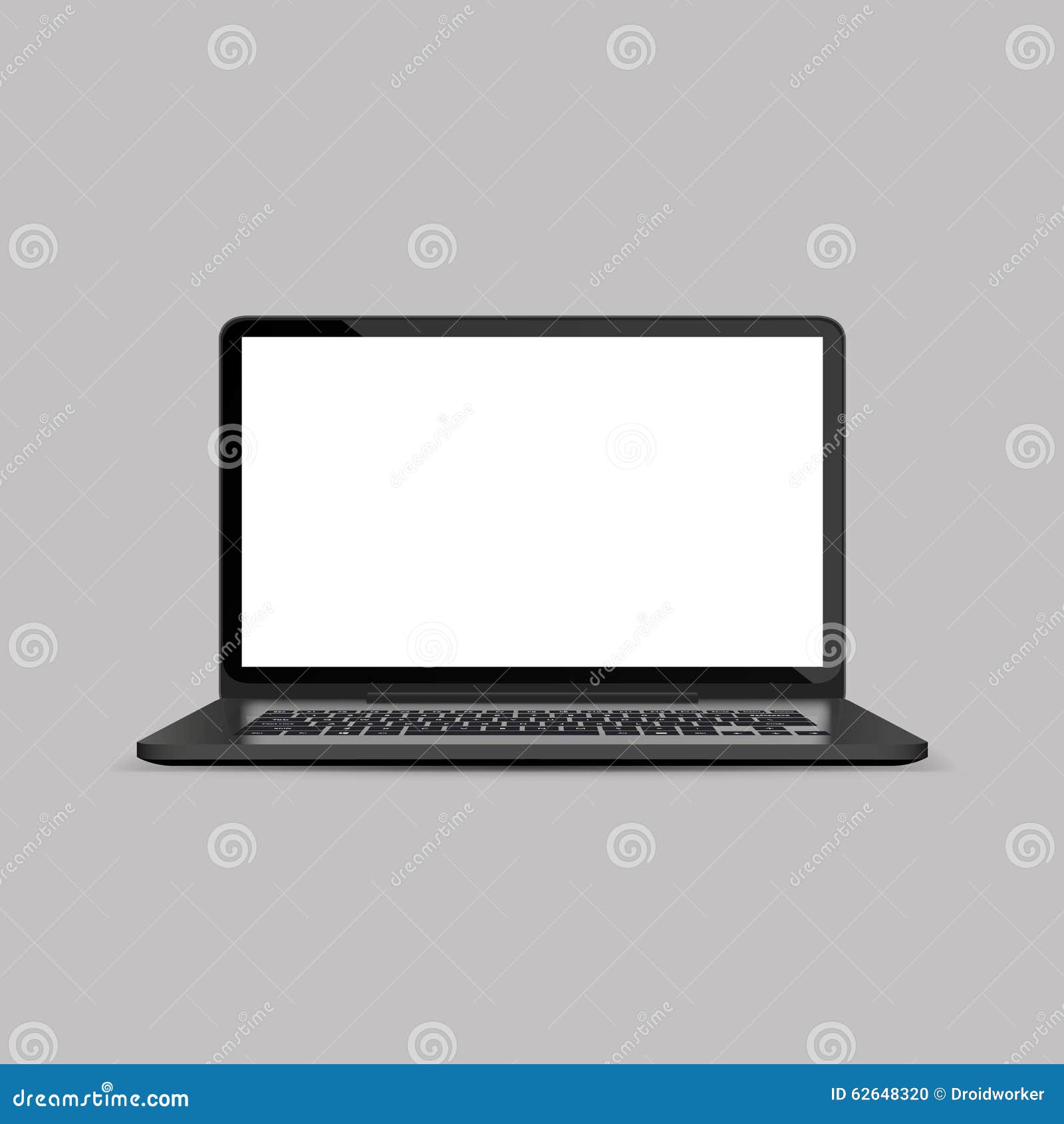 - Laptop Computer. Realistic Illustration Stock Illustration ...