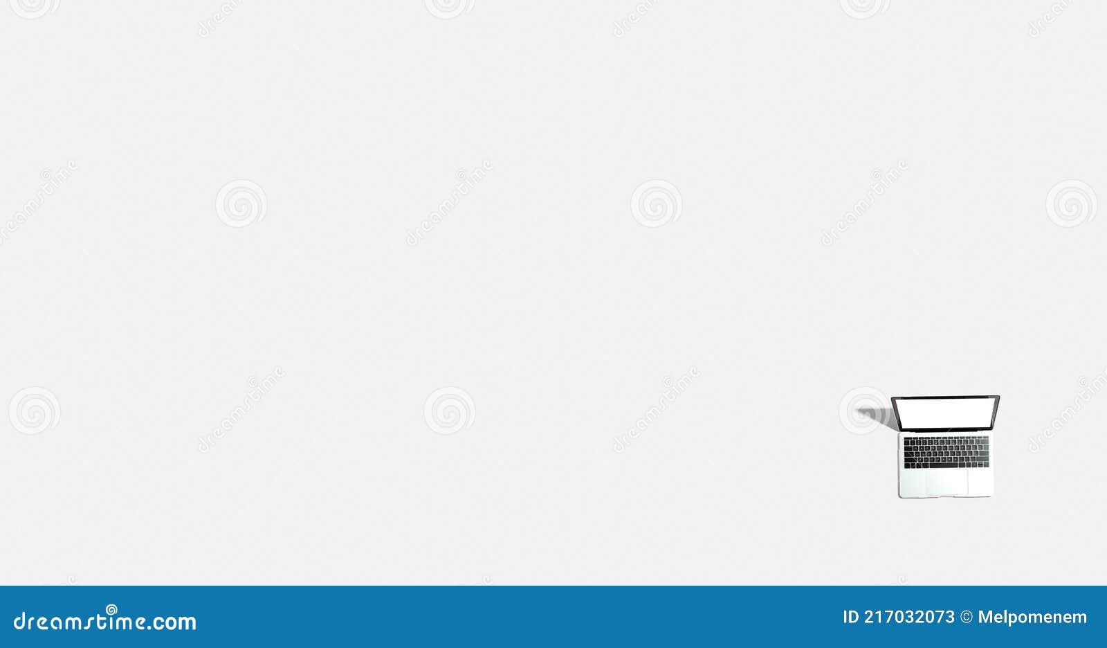 Laptop Computer with Shadow Stock Image - Image of financial, shopping ...