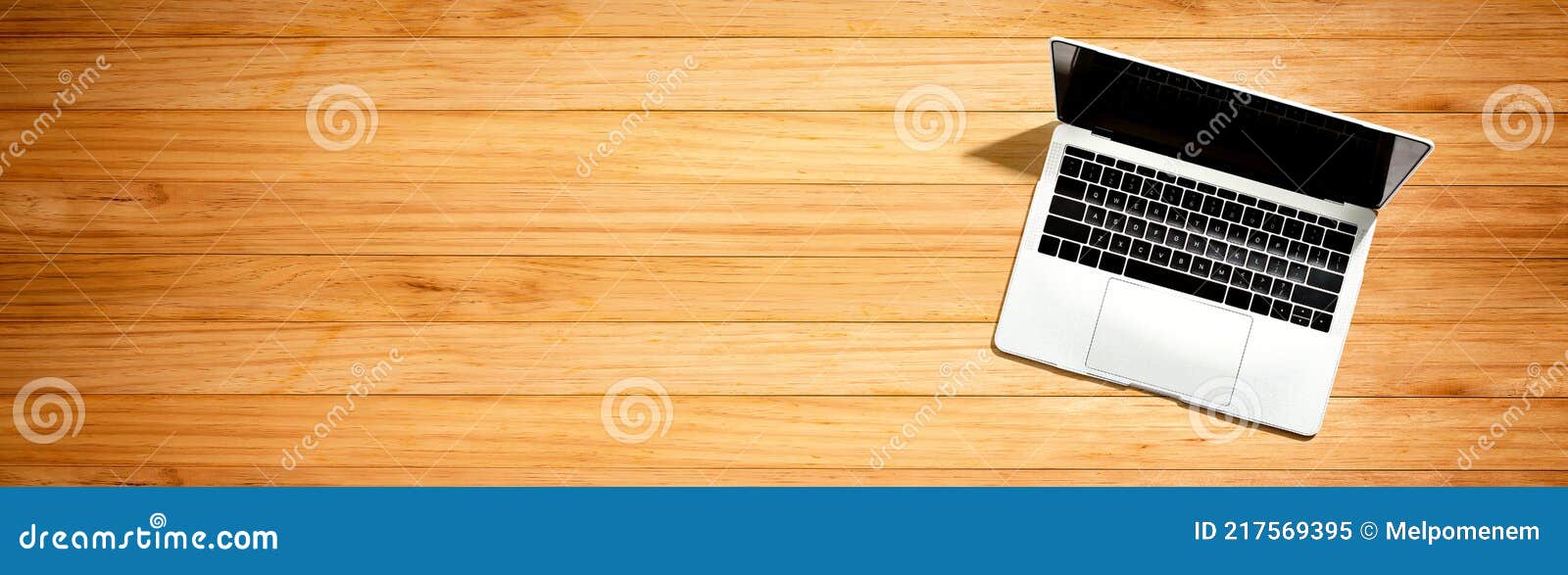 Laptop Computer with Shadow from Above Stock Image - Image of online ...