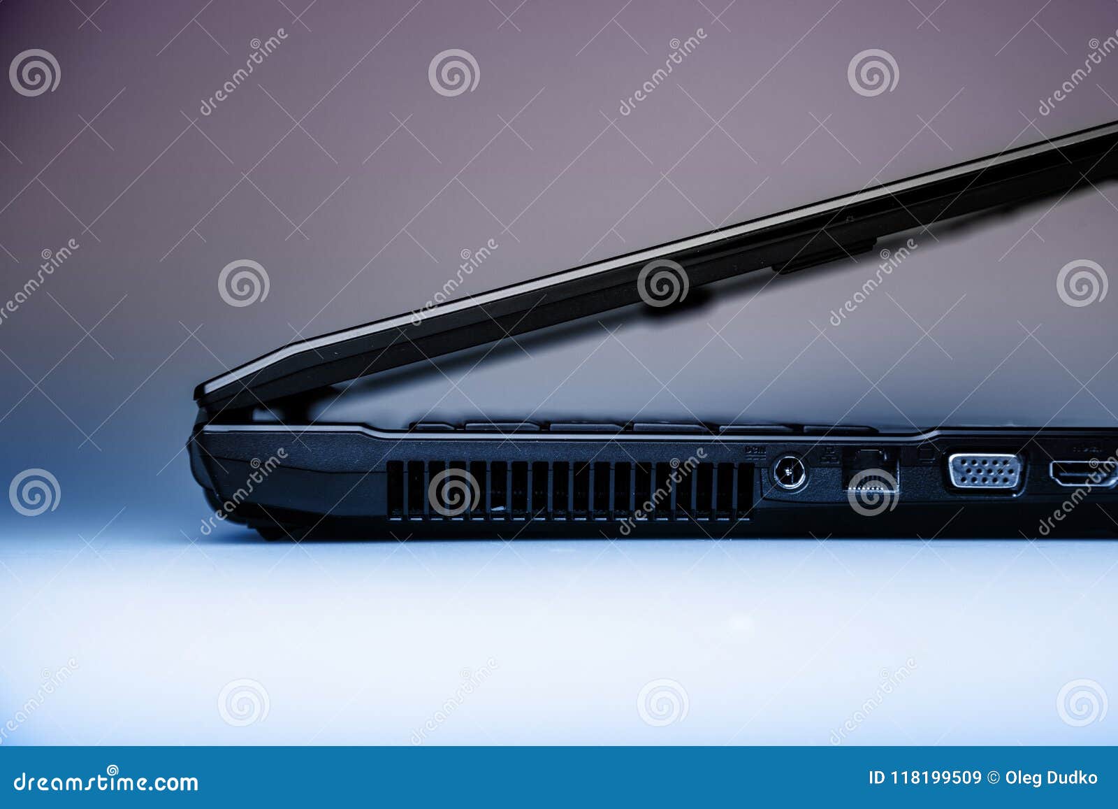 Half Open Laptop stock image. Image of electronic, technology - 118199509