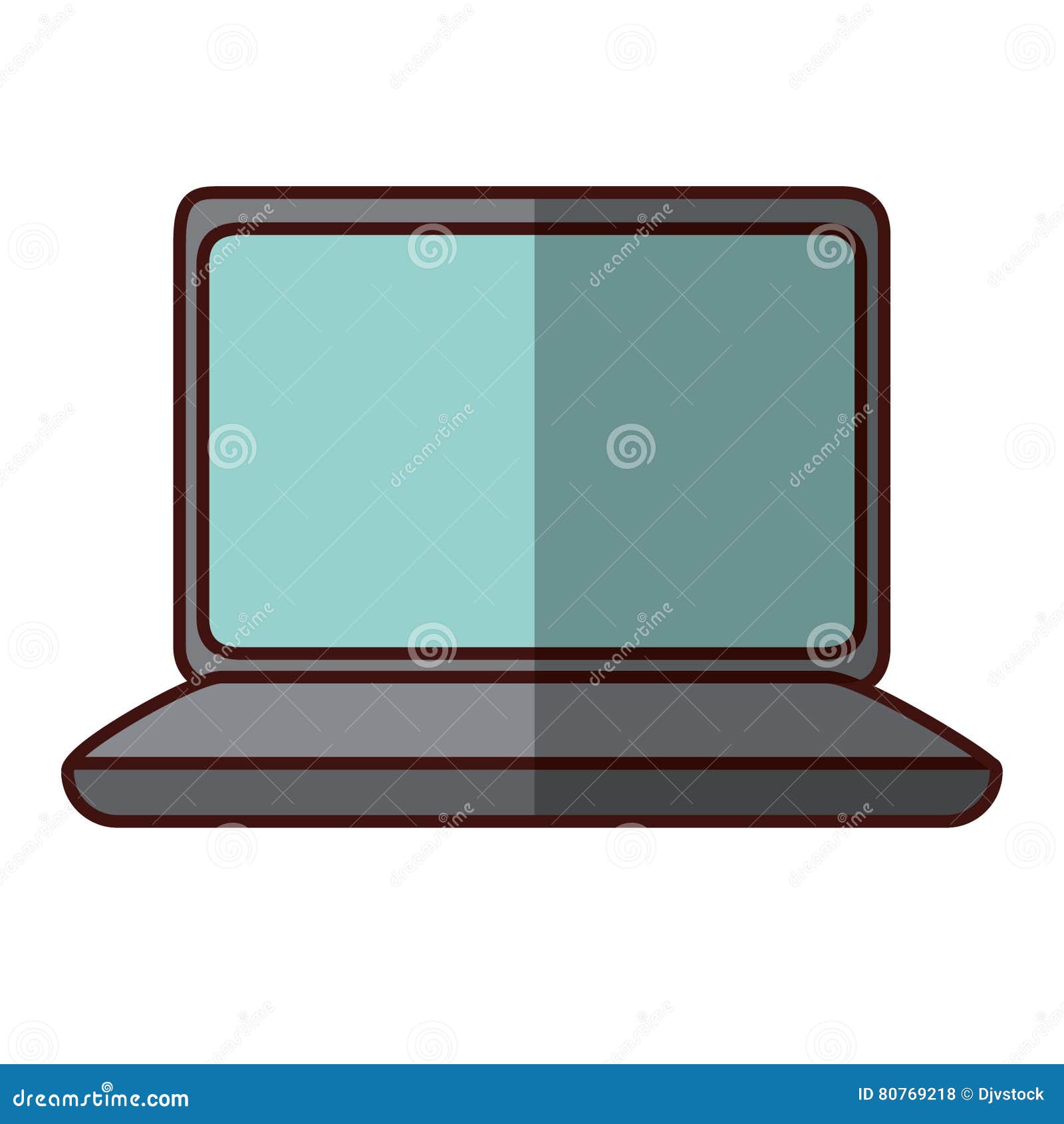 Laptop computer technology stock vector. Illustration of portable ...