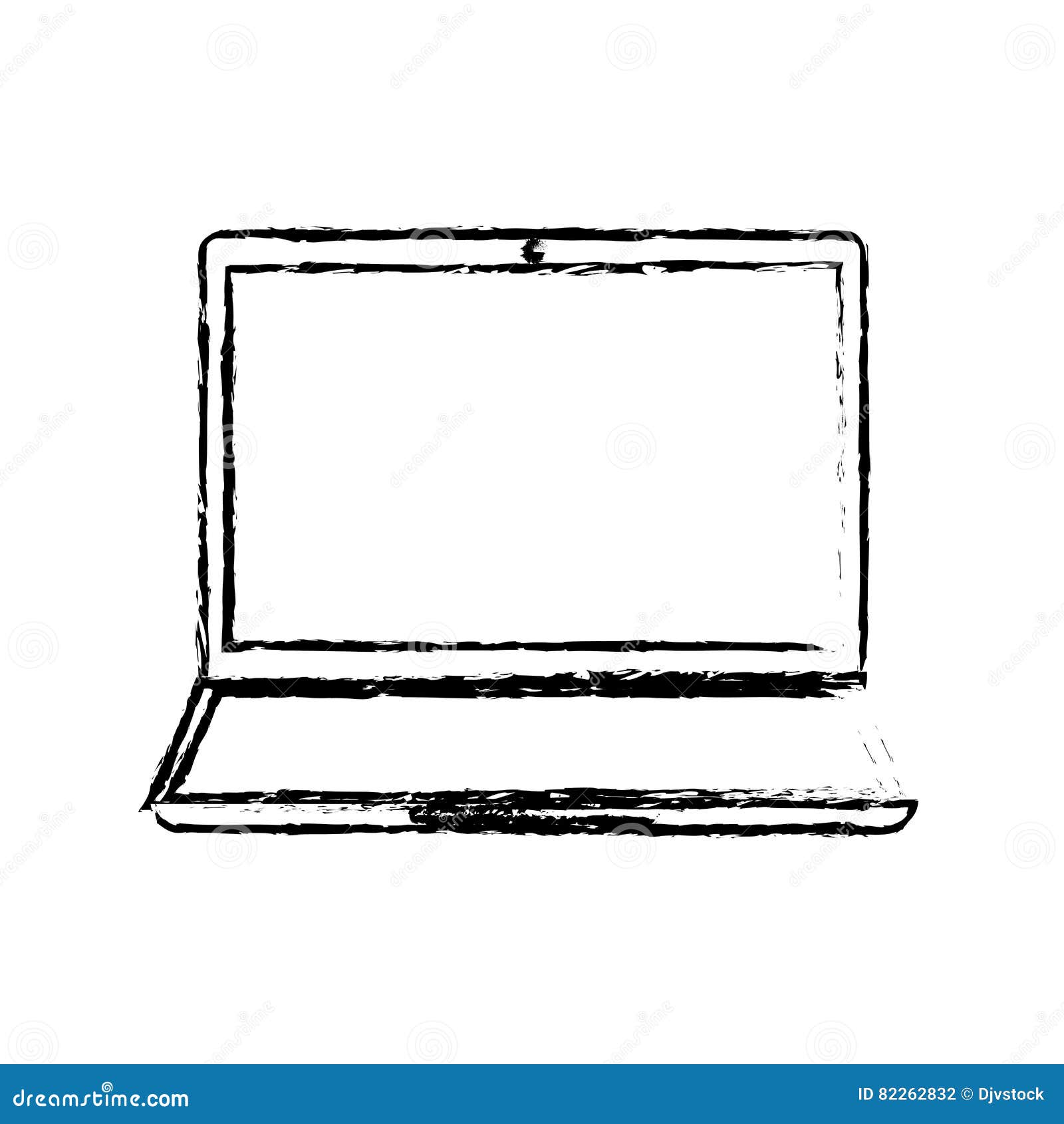 Laptop computer technology stock vector. Illustration of email - 82262832