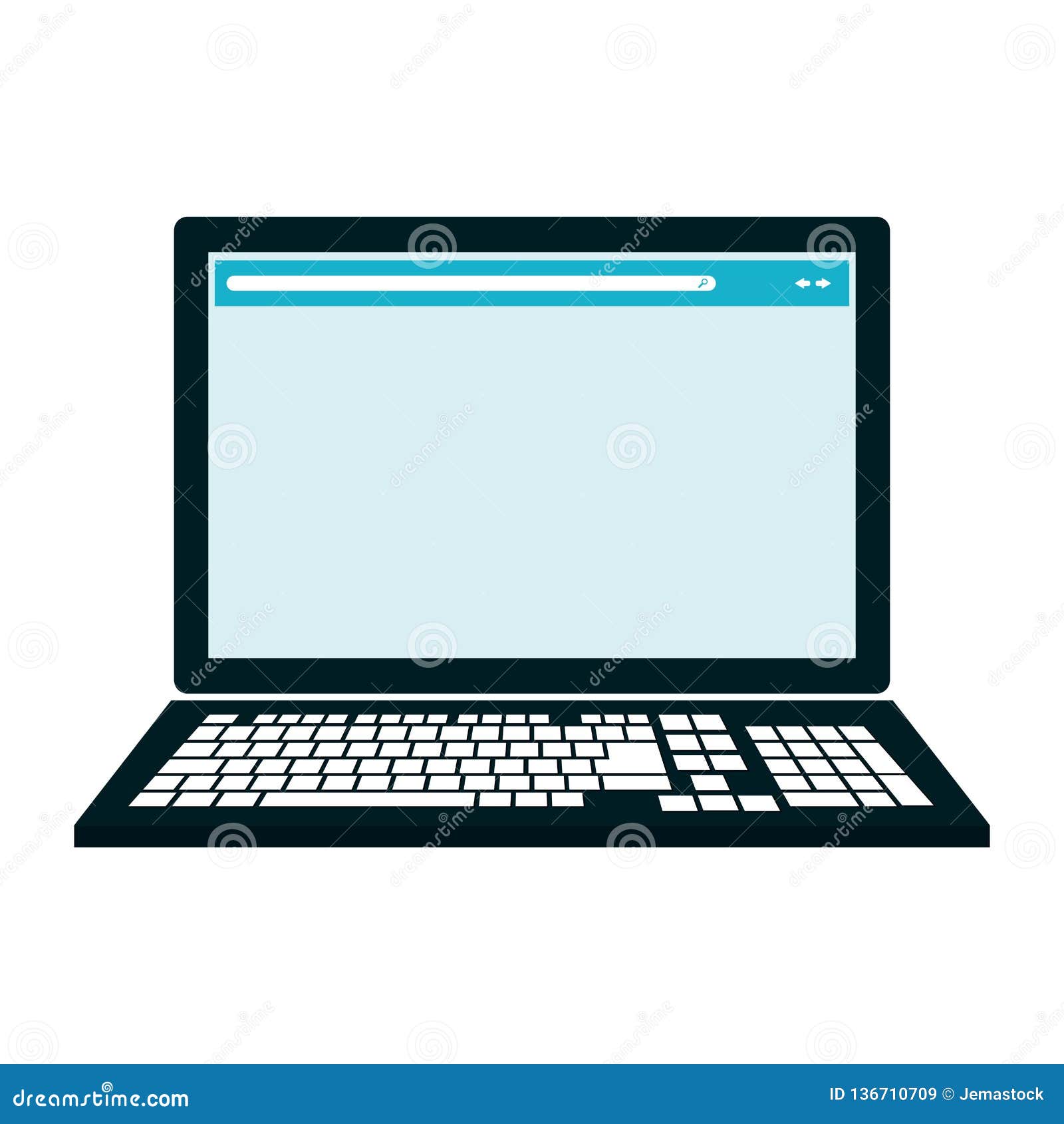 Laptop computer technology stock vector. Illustration of service ...