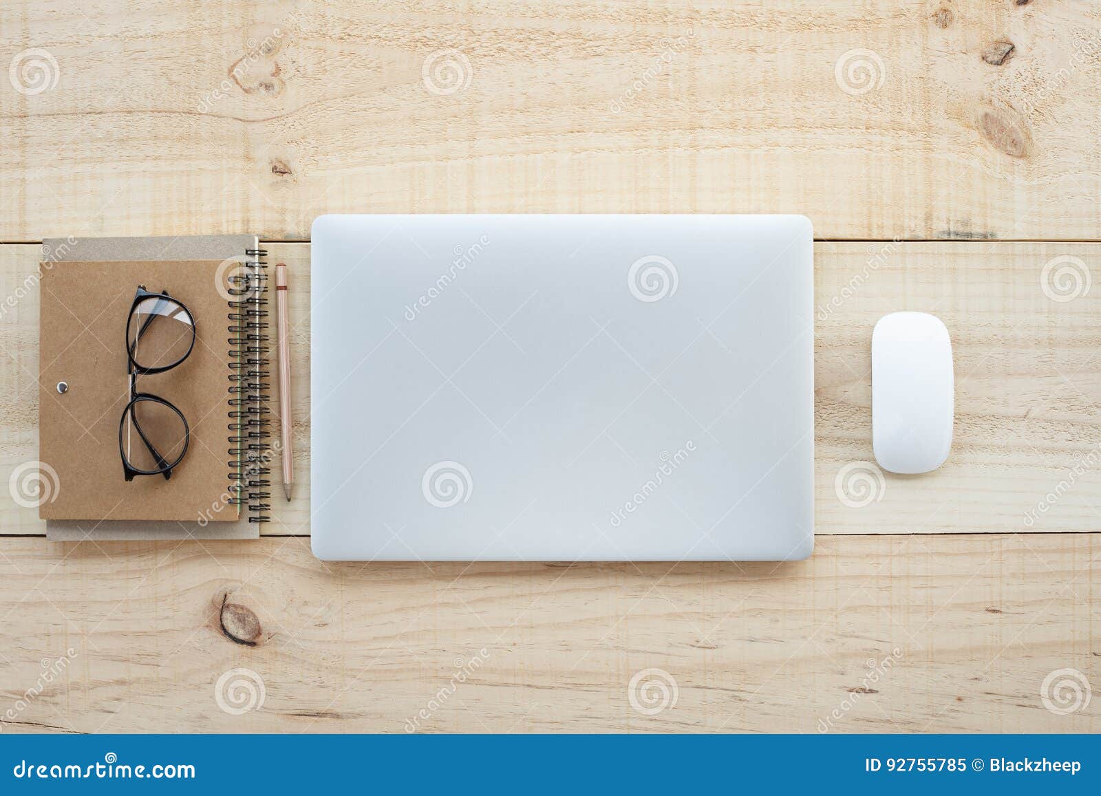 Laptop Computer on Work Table Stock Image - Image of coffee, mouse ...