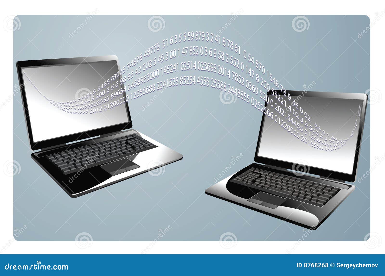 Laptop connection stock vector. Illustration of abstract - 8768268