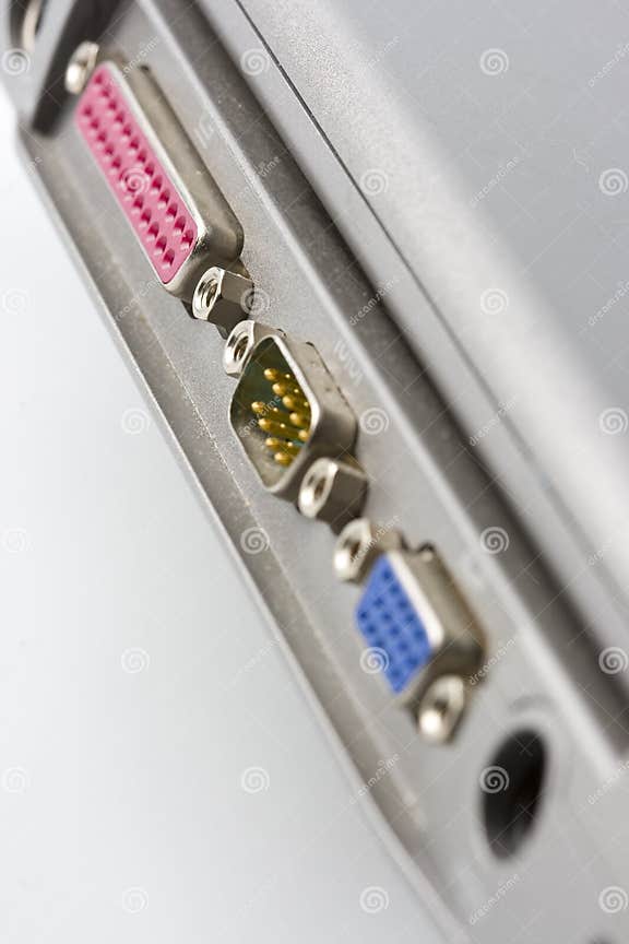 Laptop connections stock image. Image of connectivity - 7096801