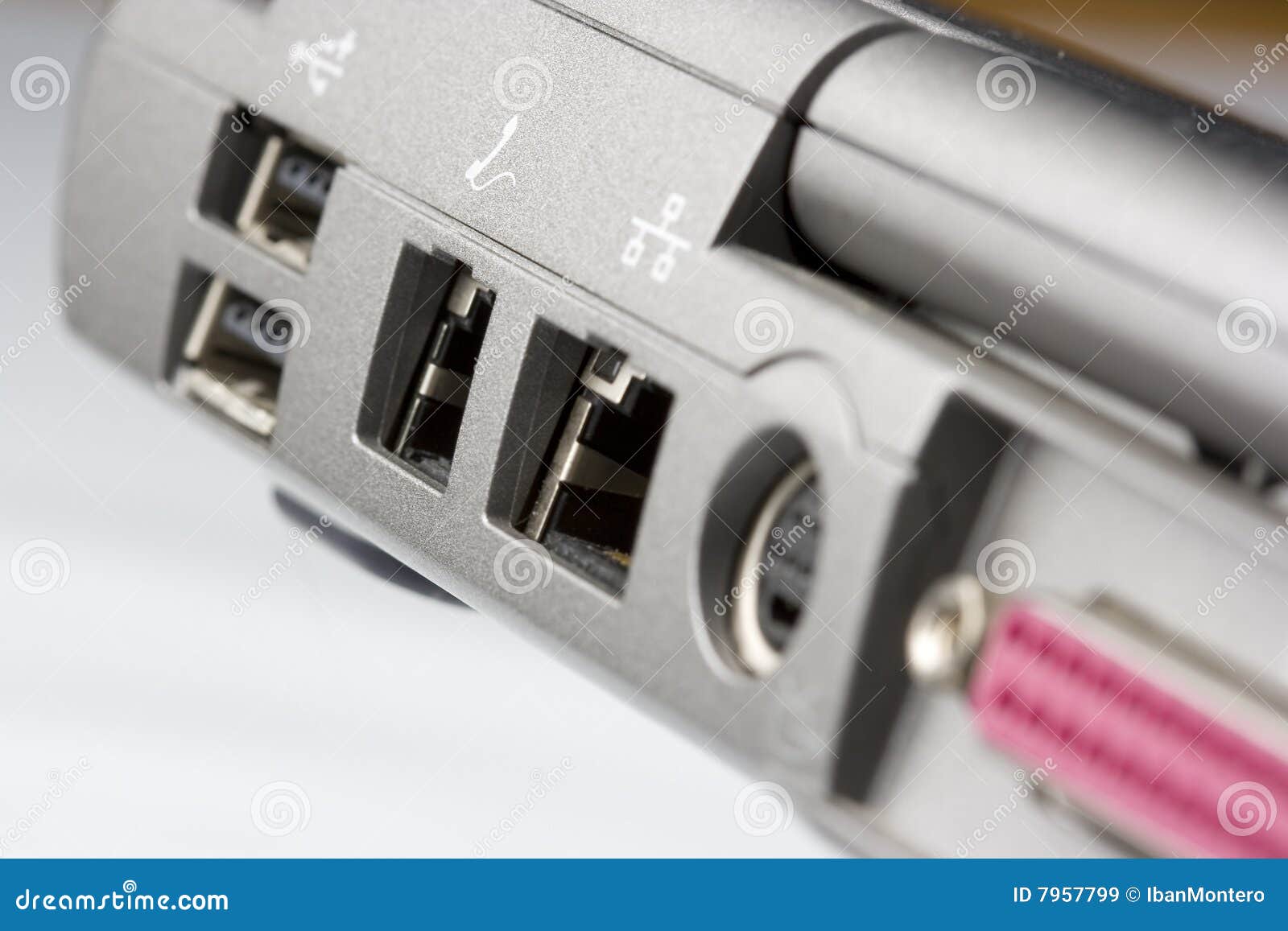 Laptop connections stock image. Image of connection, connections - 7957799