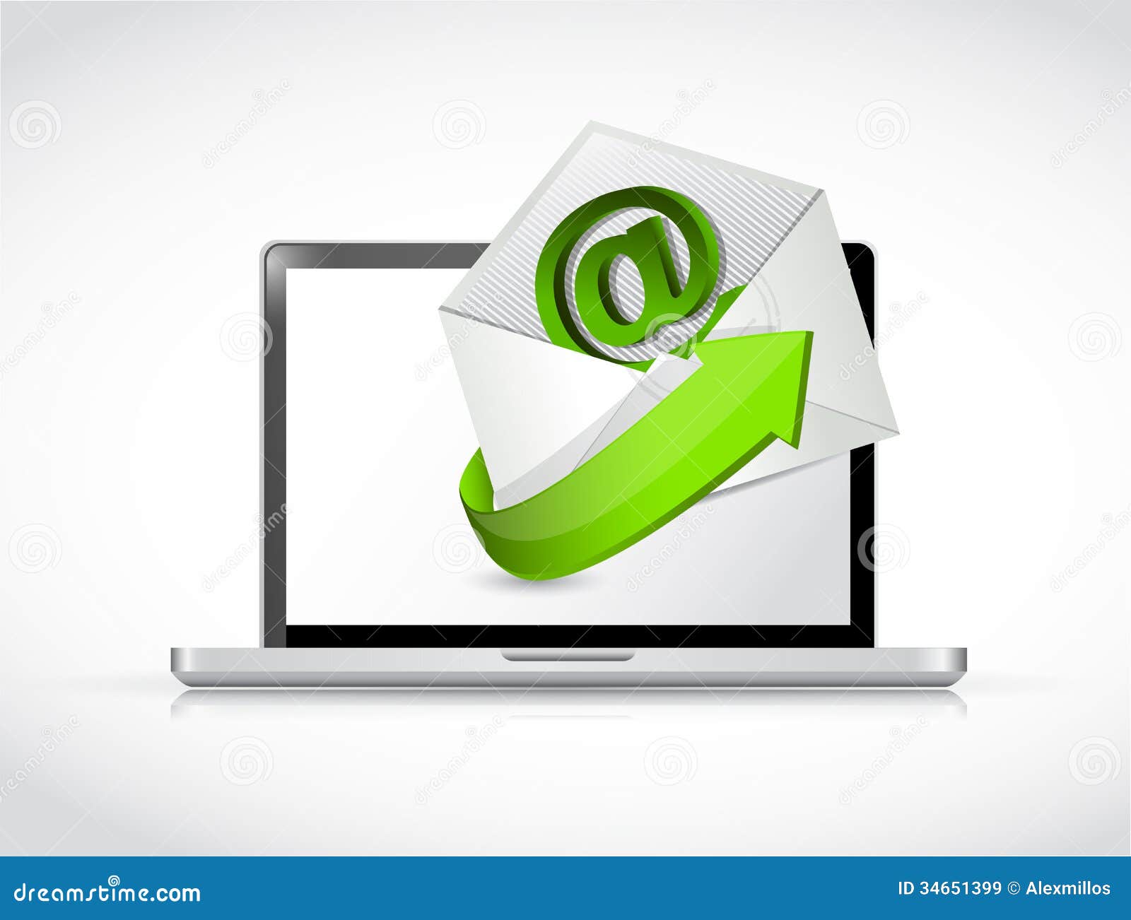 Email Illustration. Sending Or Receiving Email Concept Illustration ...
