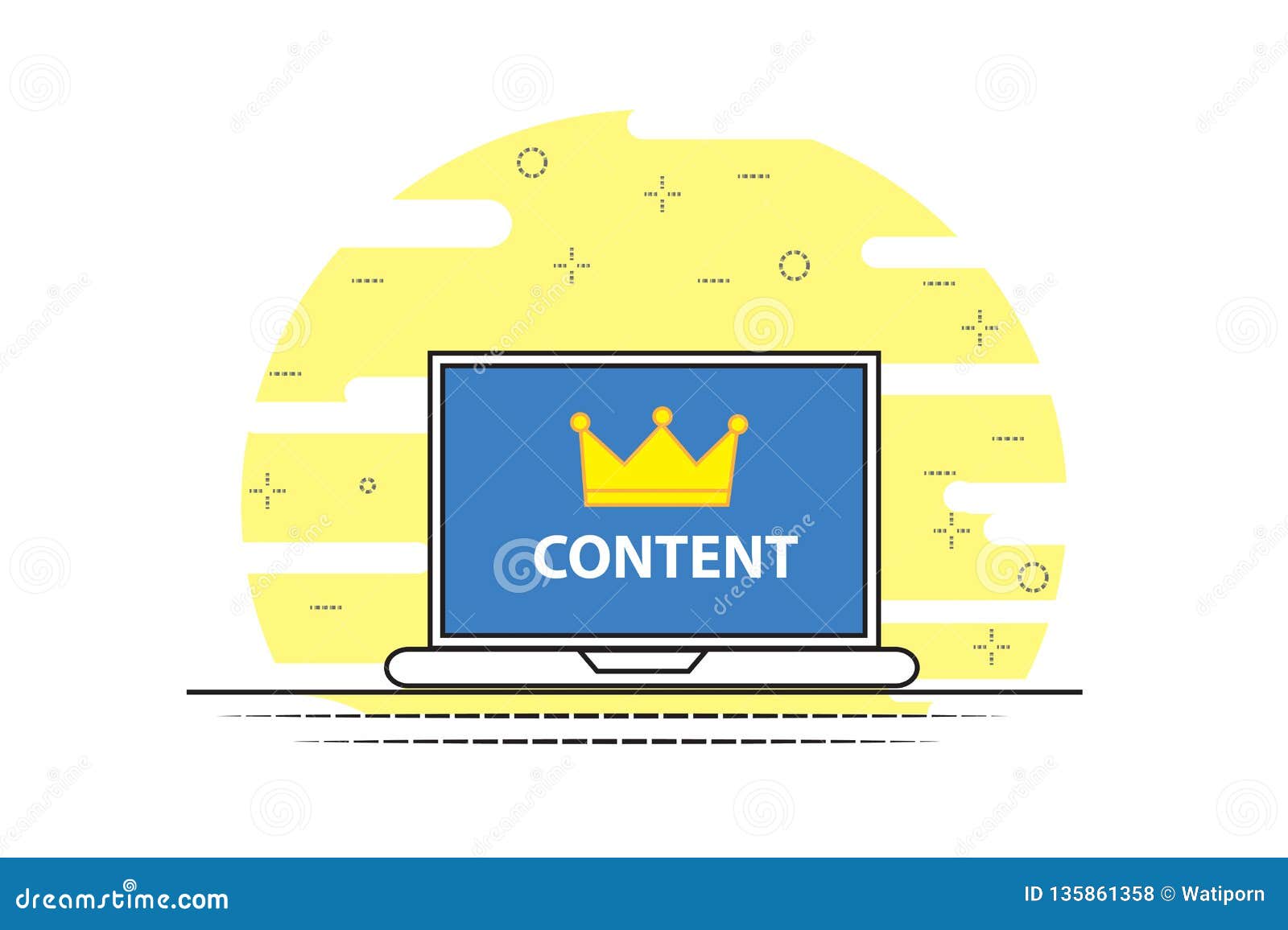 Content management stock illustration. Illustration of connection ...