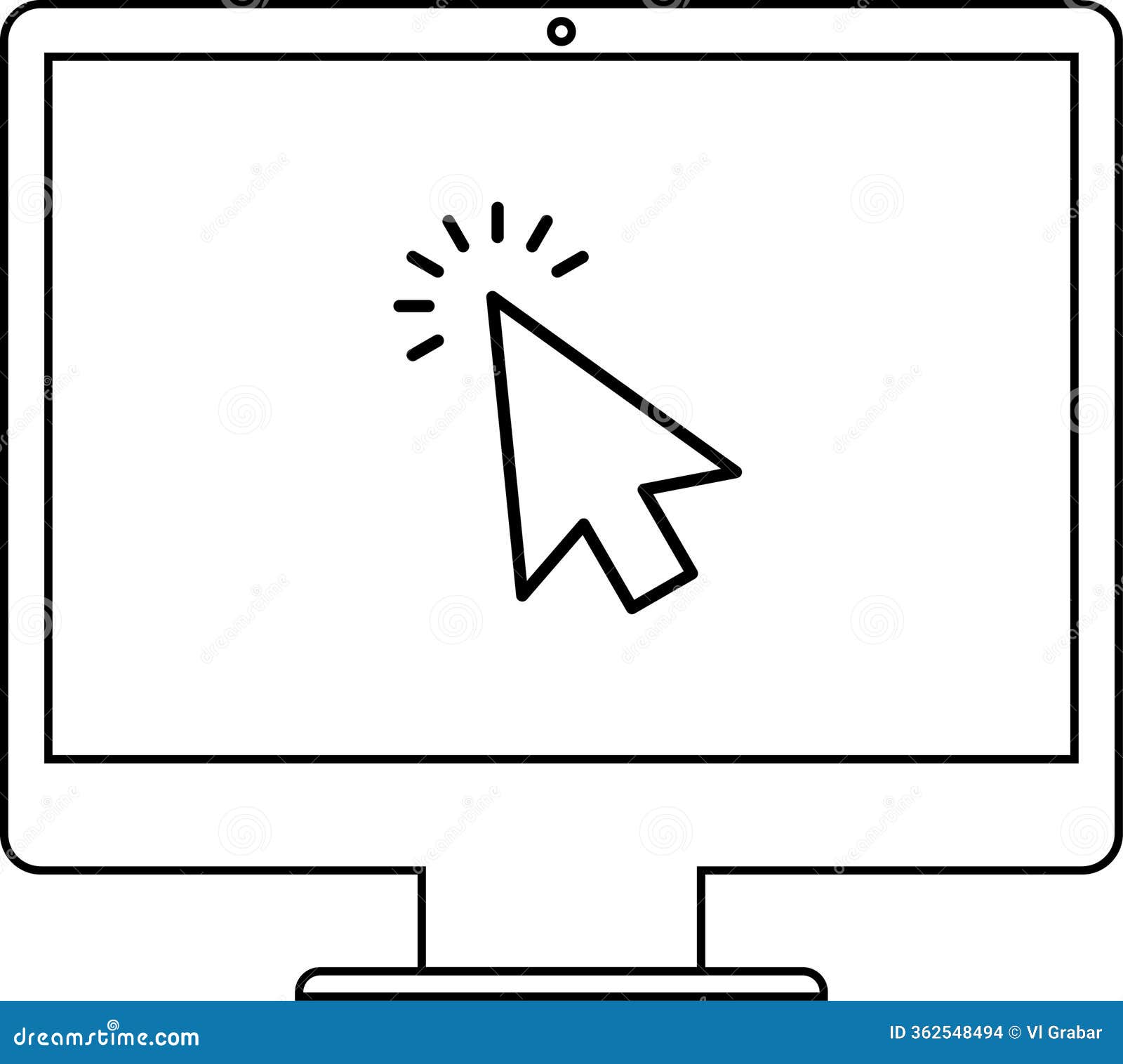 Laptop With Cursors Royalty-Free Stock Photo | CartoonDealer.com #14011611