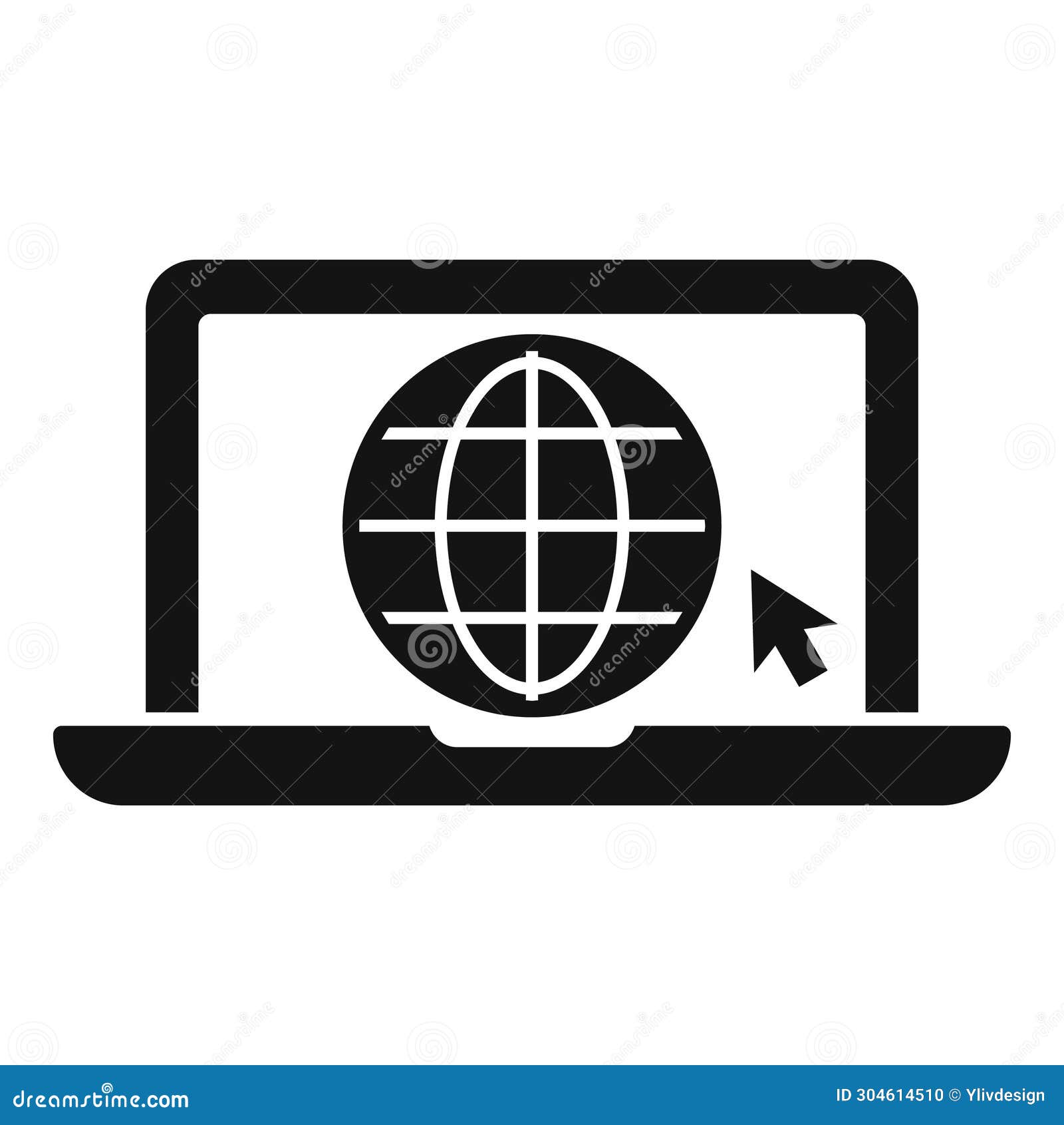 Laptop Data Web Icon Simple Vector. Platform Data Rank Stock ...