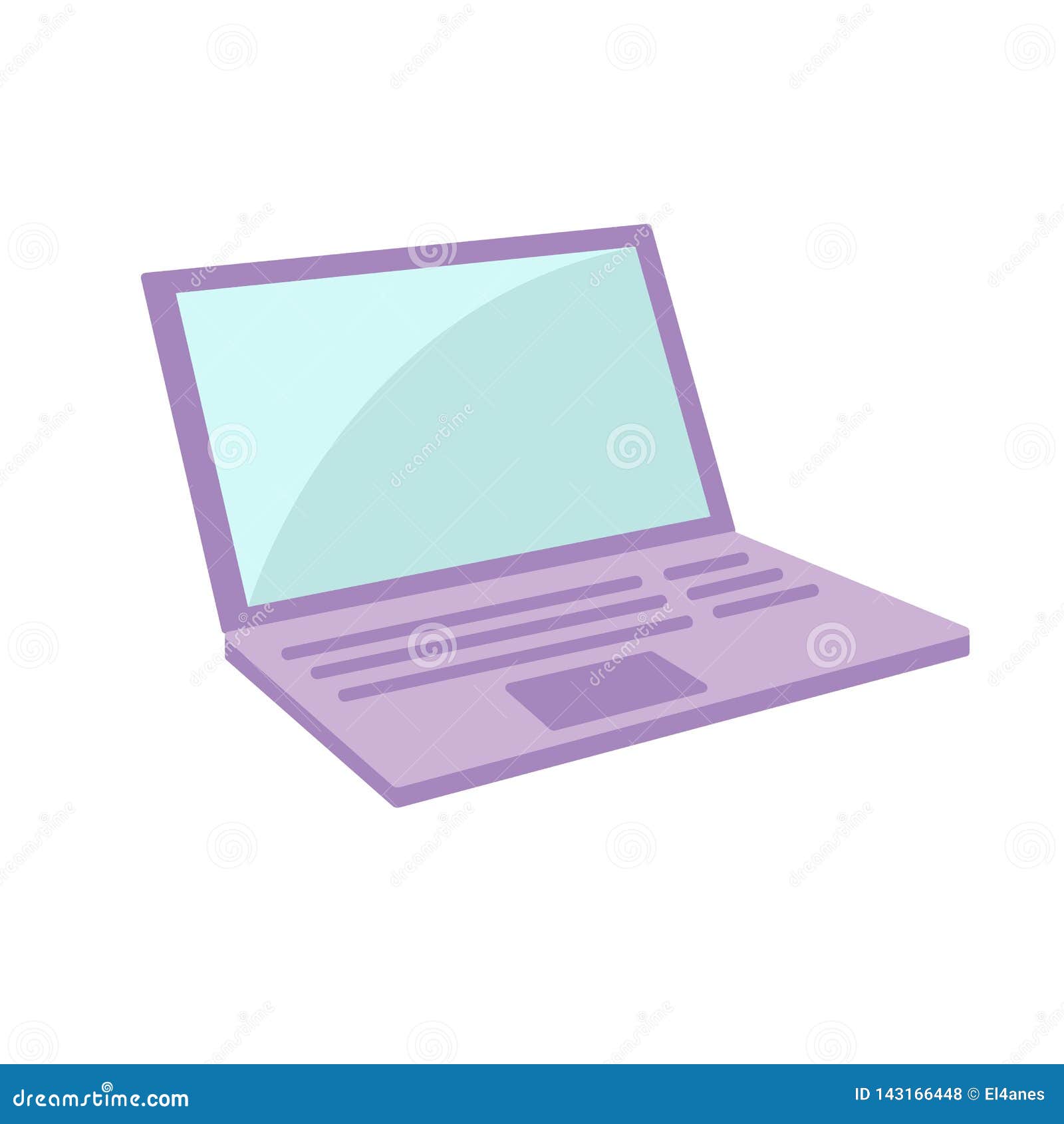 Laptop design. Vector stock vector. Illustration of flat - 143166448