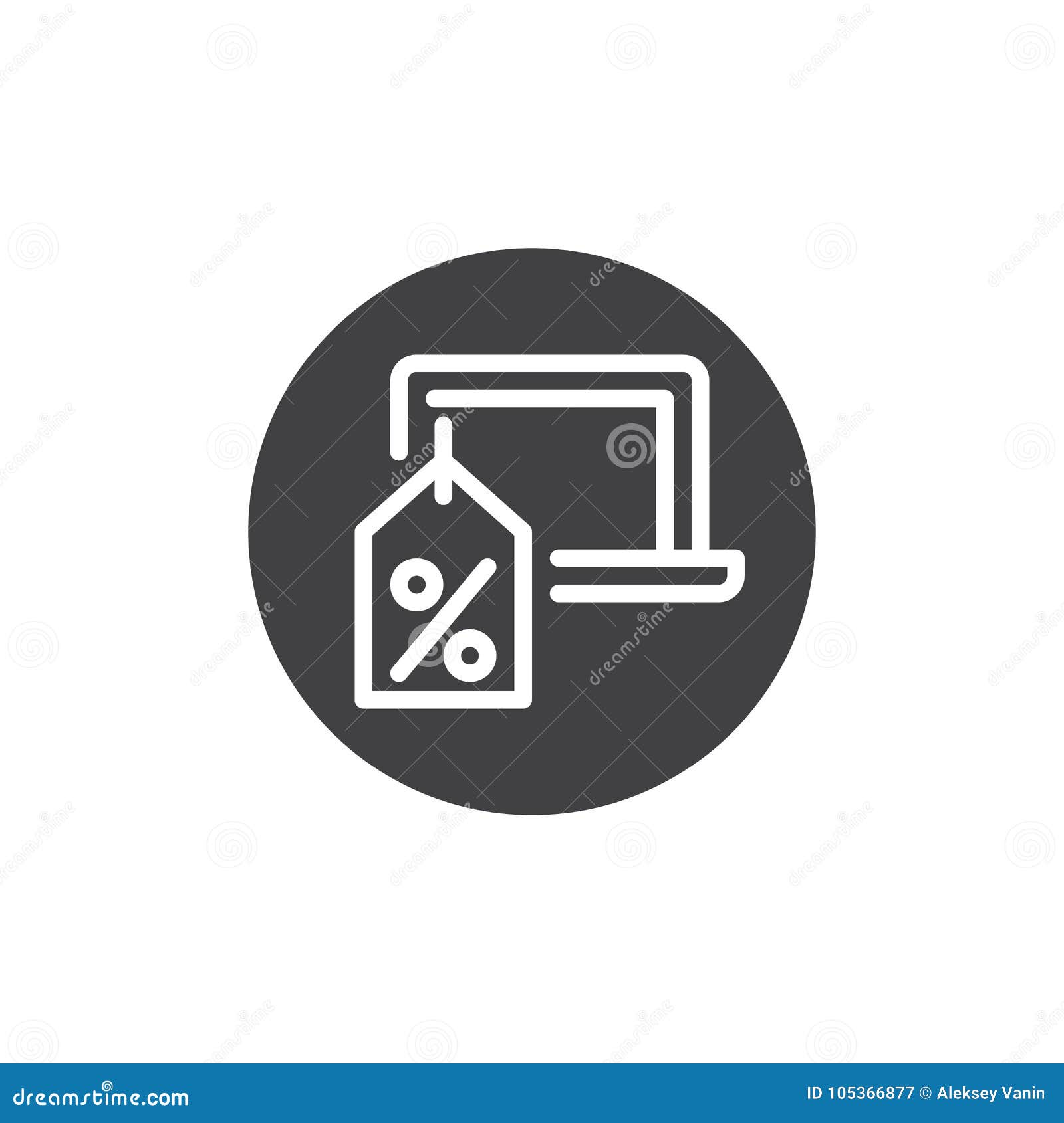 Laptop with Discount Price Tag Icon Vector Stock Vector - Illustration ... Laptop with Discount Price Tag Icon Vector Stock Vector - Illustration ...