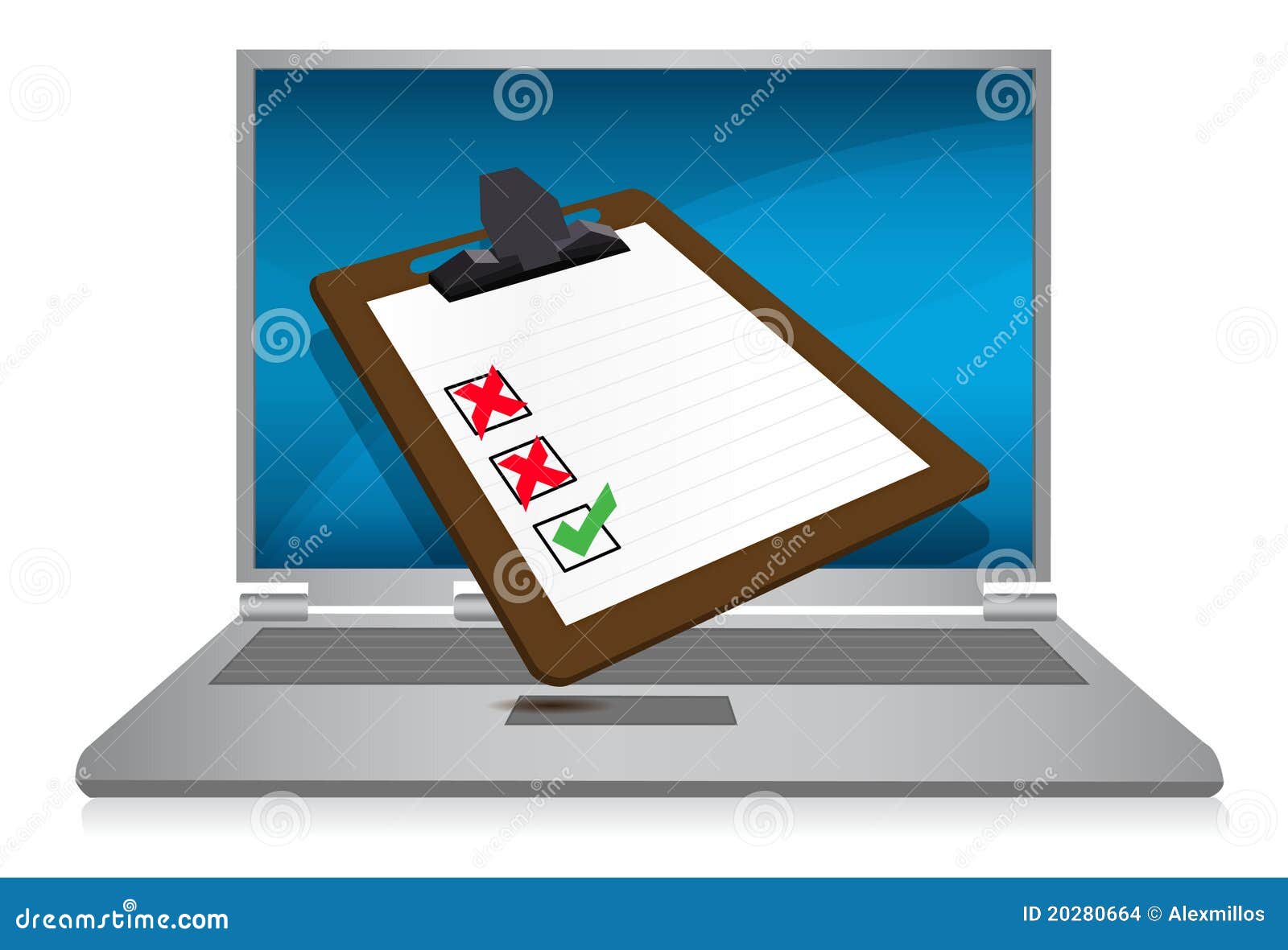 Computer Survey Clipart