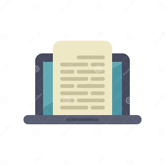 Laptop Displaying Document for Online Reading and Writing Experience ...