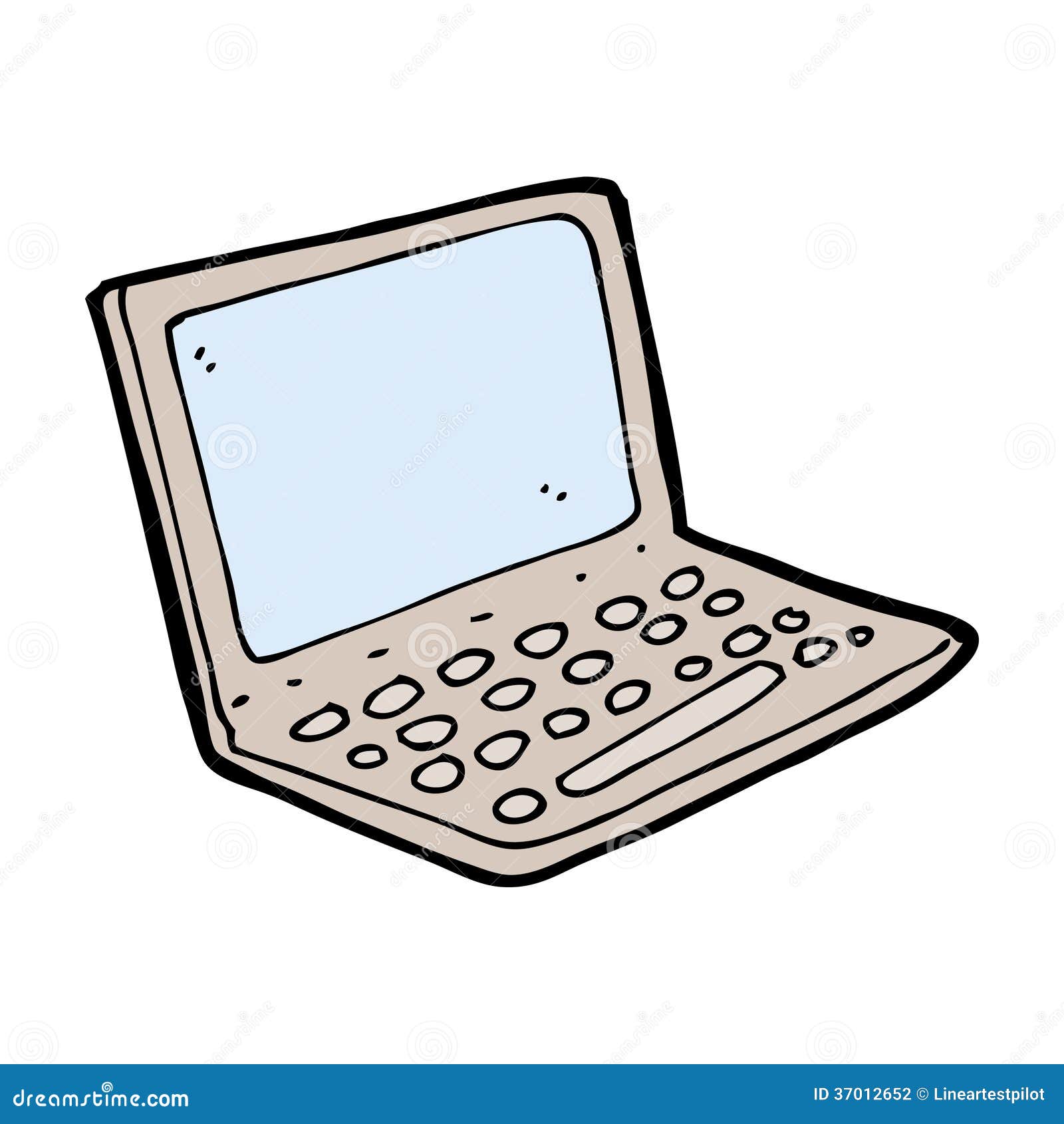 Laptop Dos Desenhos Animados Ilustração do Vetor - Ilustração de retro ...
