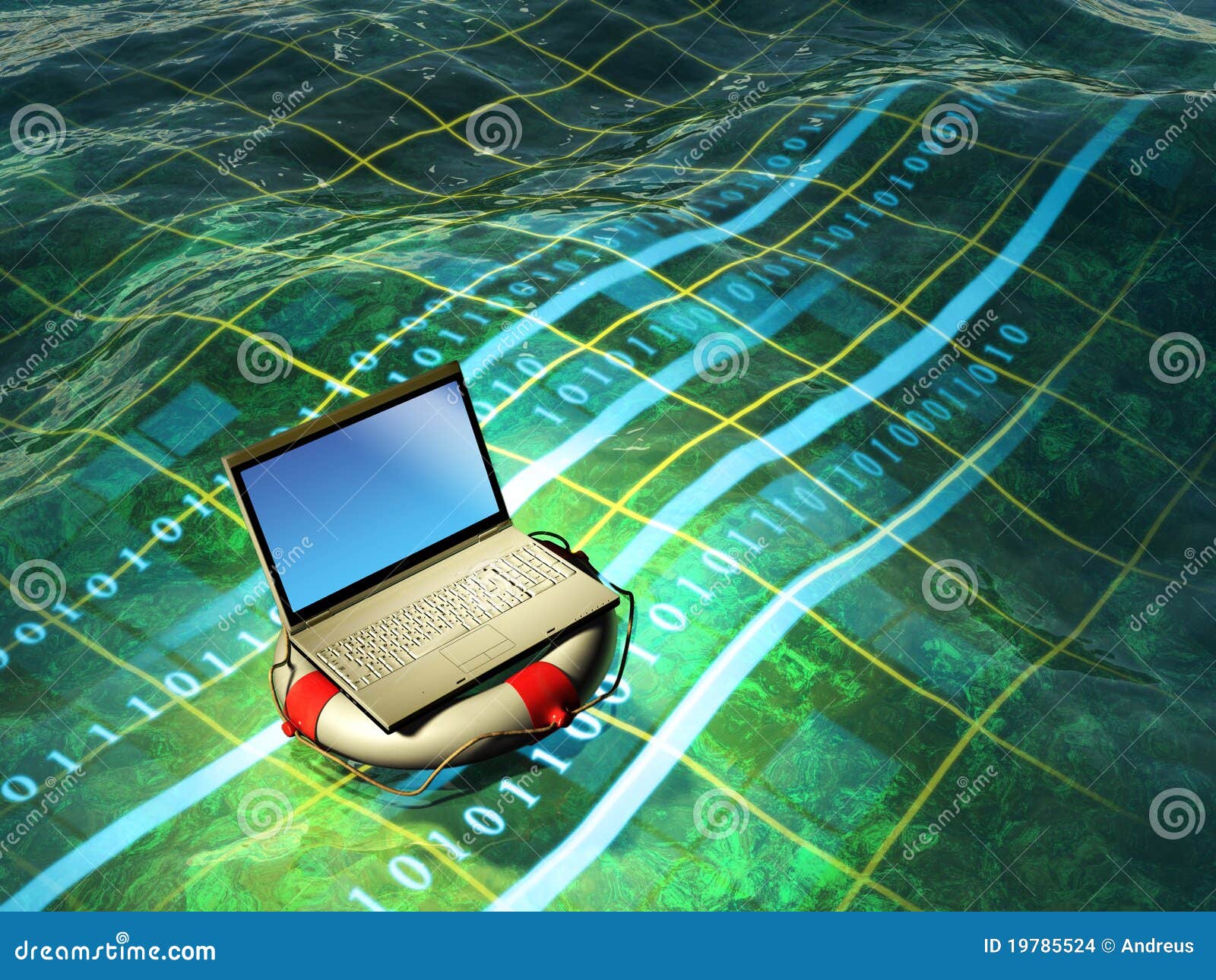 Laptop emergency stock illustration. Illustration of computer - 19785524