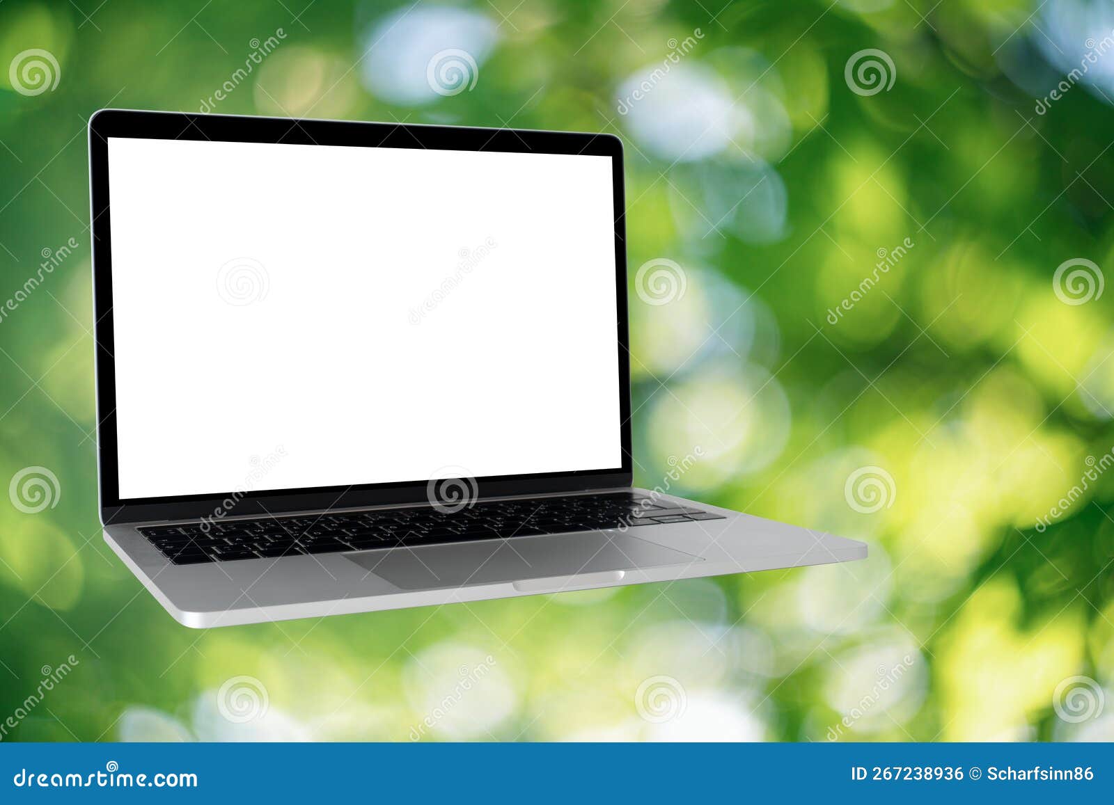 Laptop with empty screen stock photo. Image of laptop - 267238936