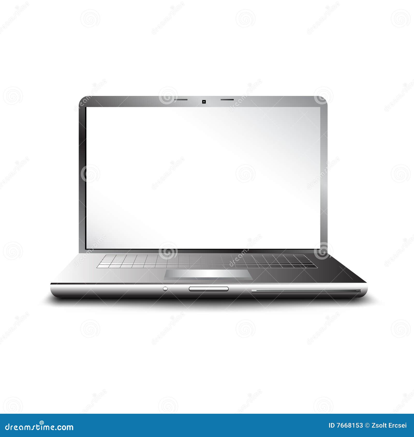 Laptop with Empty Space for Your Text Stock Vector - Illustration of ...