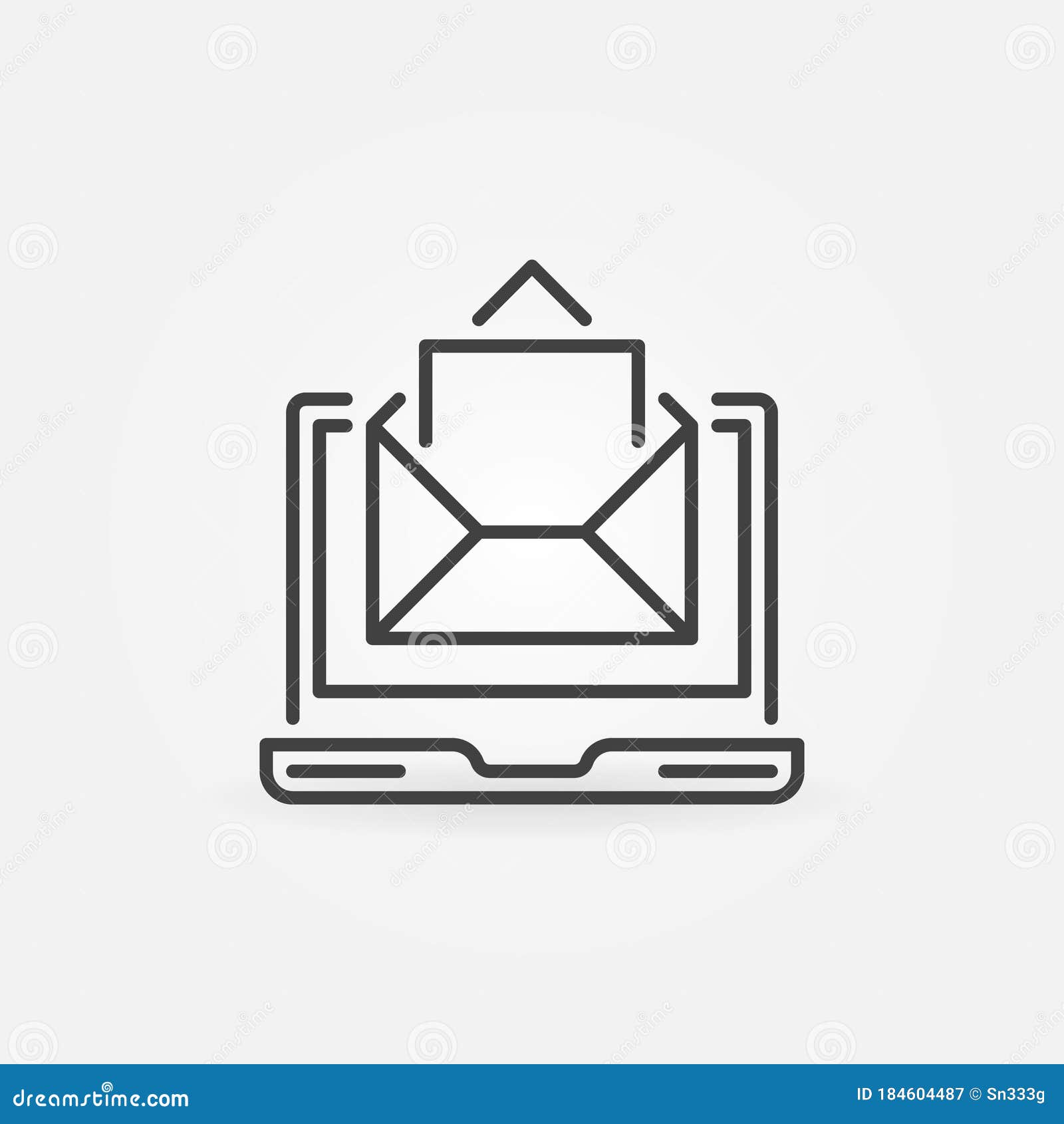 The Envelope. Linear Vector Illustration For Coloring - Envelope ...