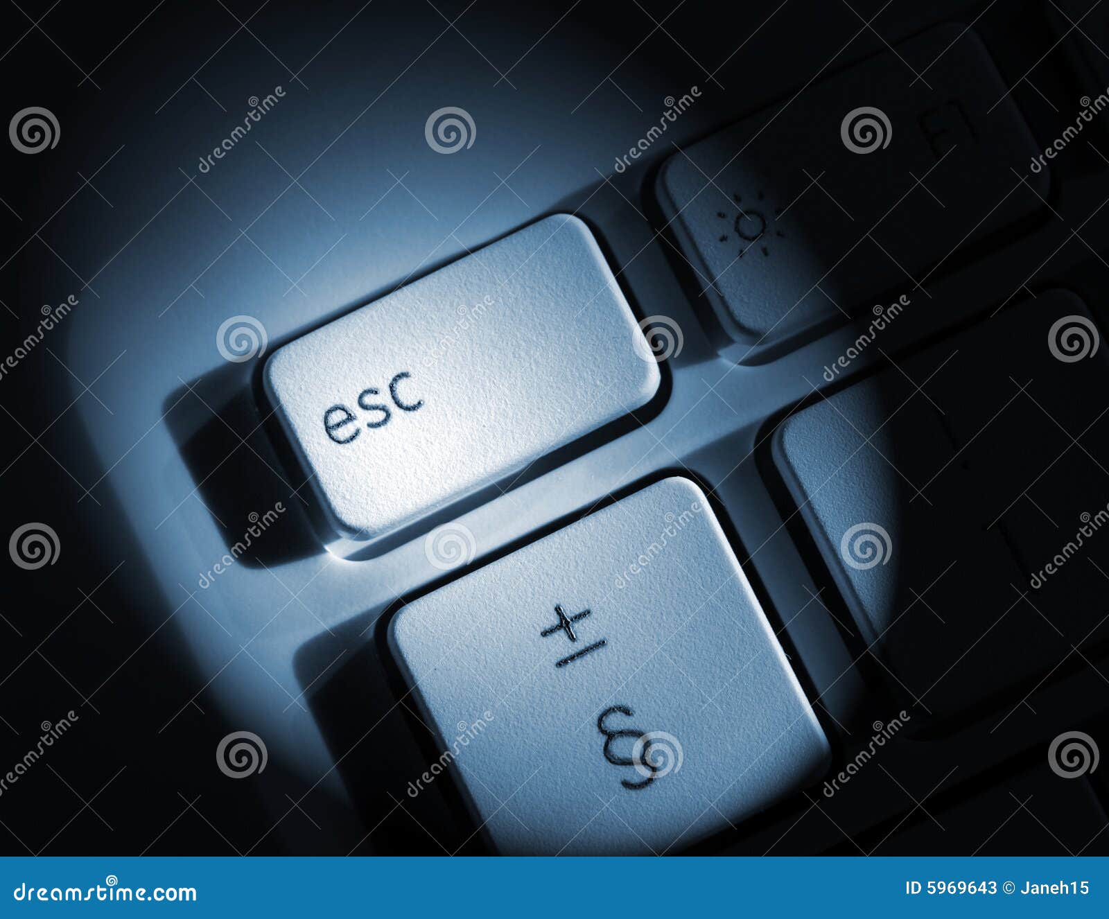 Laptop escape key stock image. Image of freedom, commerce - 5969643