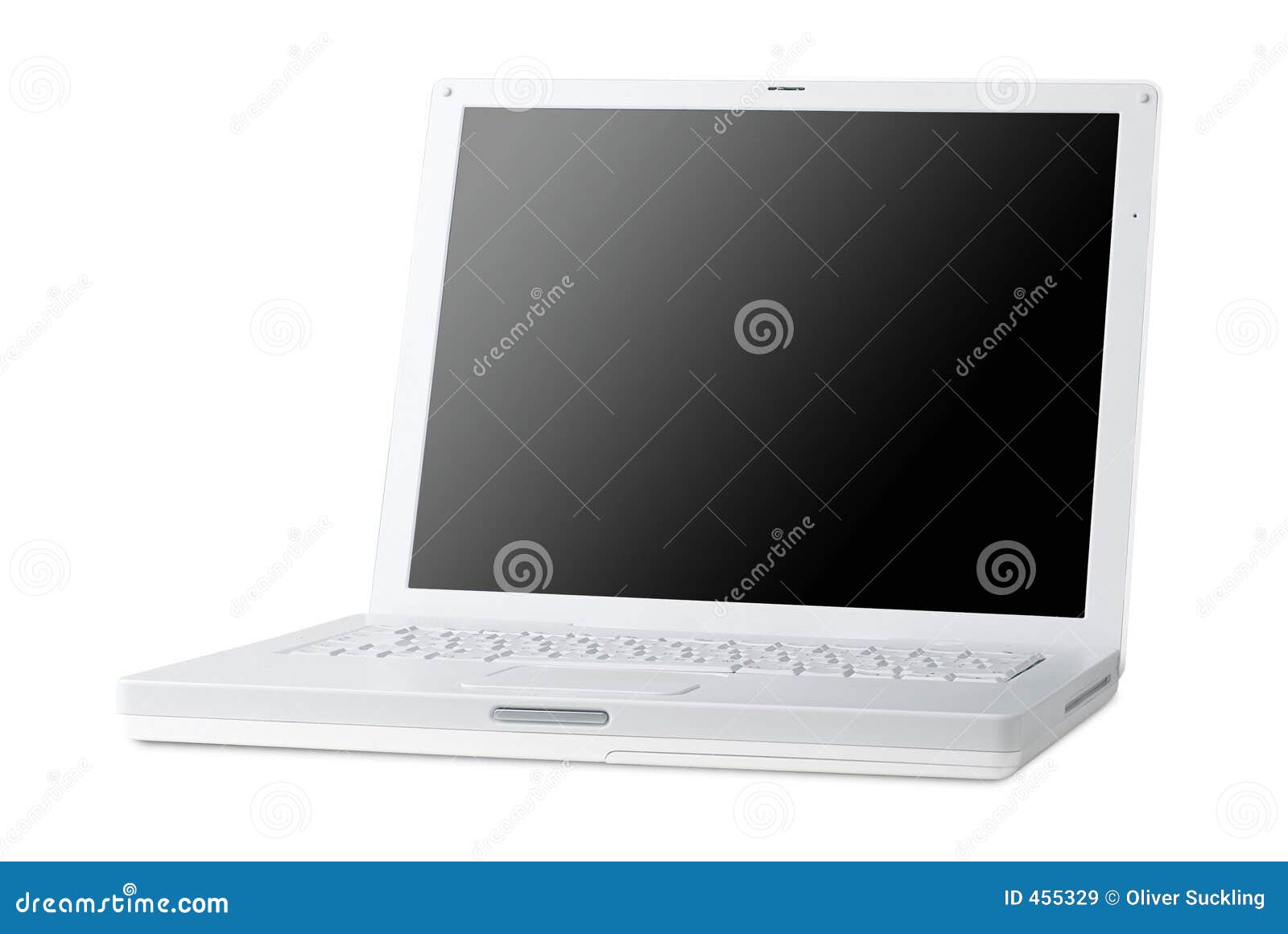 Laptop facing left stock image. Image of apple, powerbook - 455329