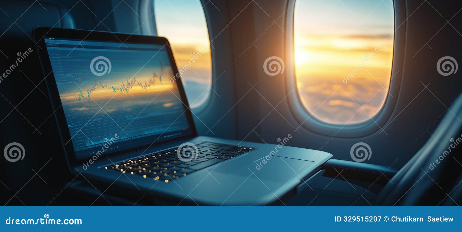 Sunset Flight: A View From The Cockpit Royalty-Free Stock Photography | CartoonDealer.com #323394713