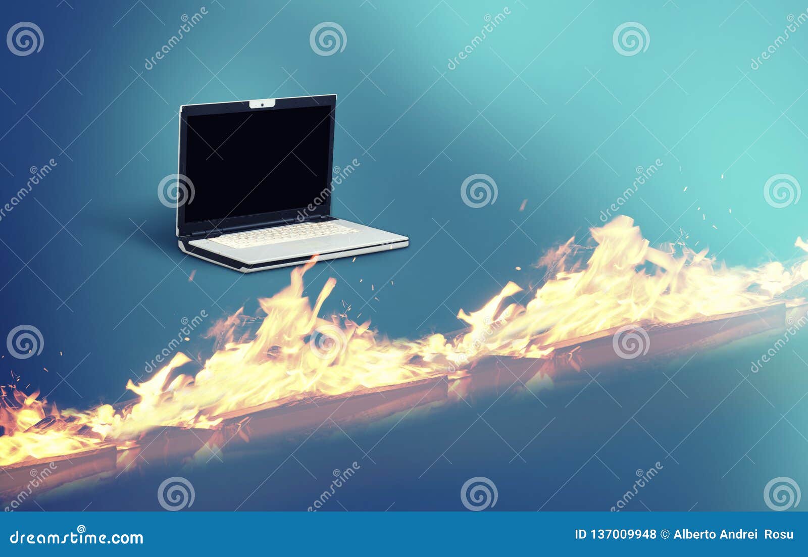 The Laptop firewall stock photo. Image of cyber, safeguard - 137009948