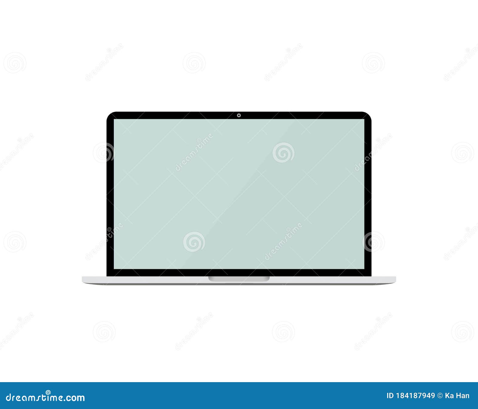 Laptop Flat Icon Vector. Minimalist Notebook Design Illustration Stock ...