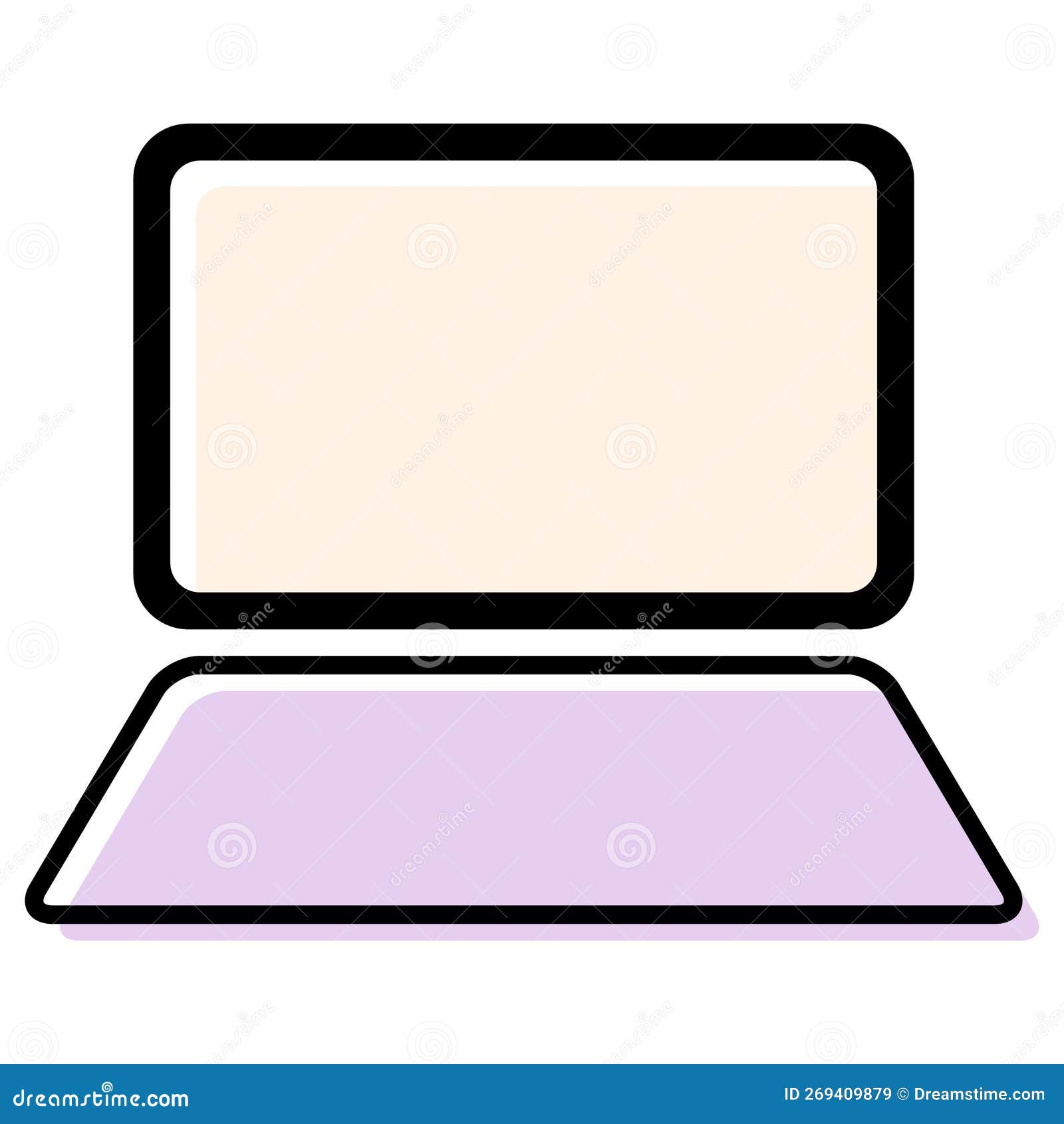 Laptop Flat Web Icon, Notebook Computer Technology Symbol , Blank ... Laptop Flat Web Icon, Notebook Computer Technology Symbol , Blank ...