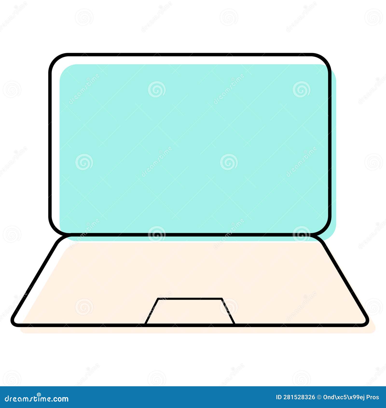 Laptop Flat Web Icon, Notebook Computer Technology Symbol , Blank ... Laptop Flat Web Icon, Notebook Computer Technology Symbol , Blank ...