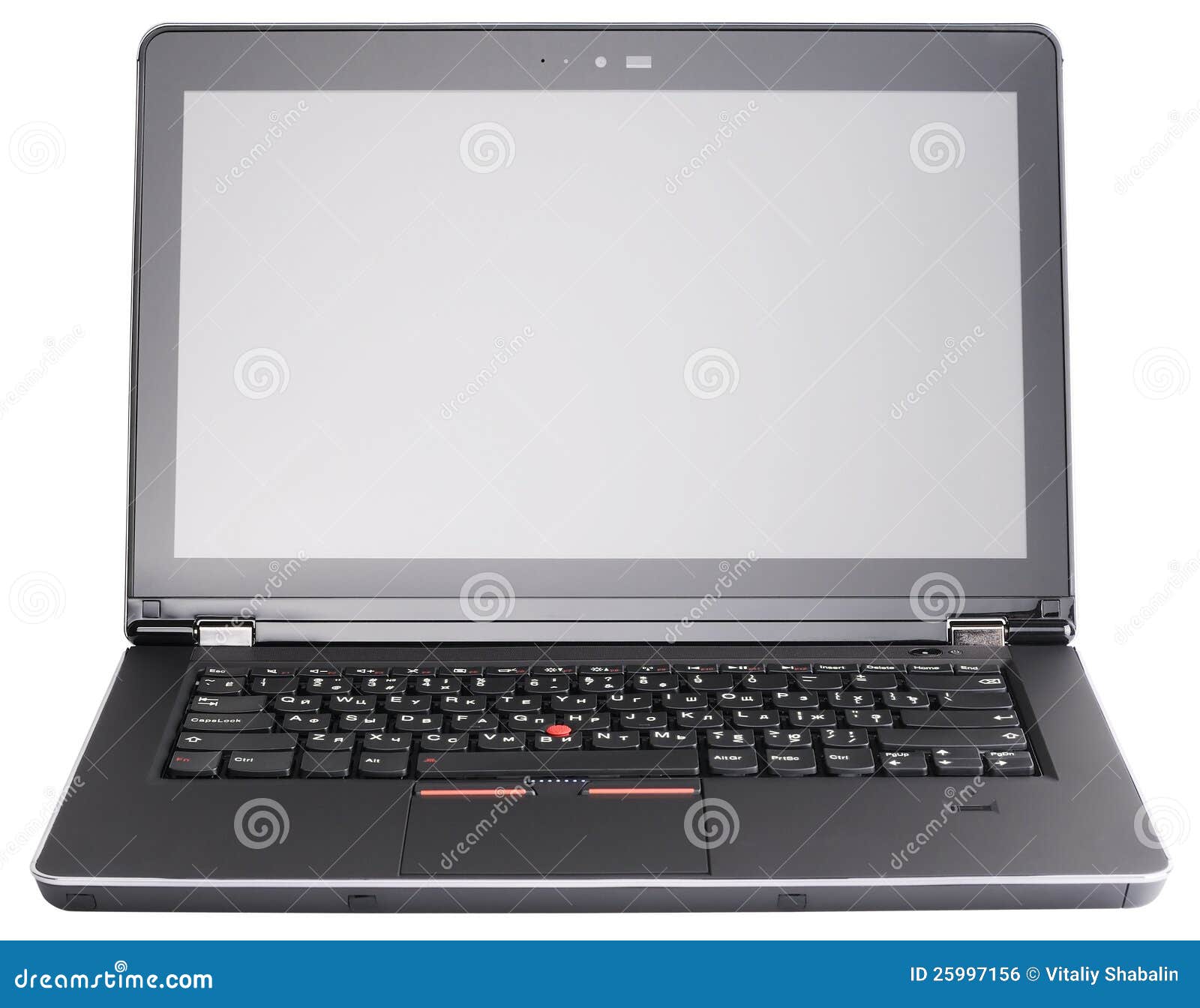 Laptop Front View Royalty Free Stock Image - Image: 25997156
