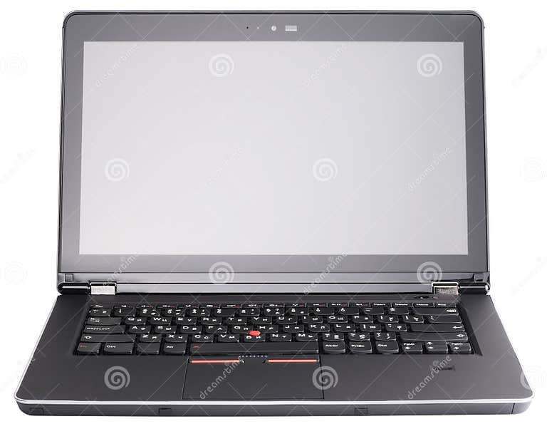 Laptop front view stock photo. Image of technology, notebook - 25997156