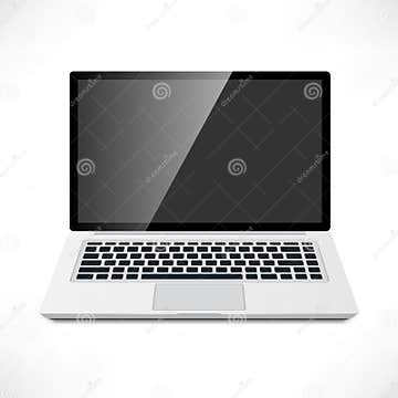 Laptop front view stock vector. Illustration of black - 142569830
