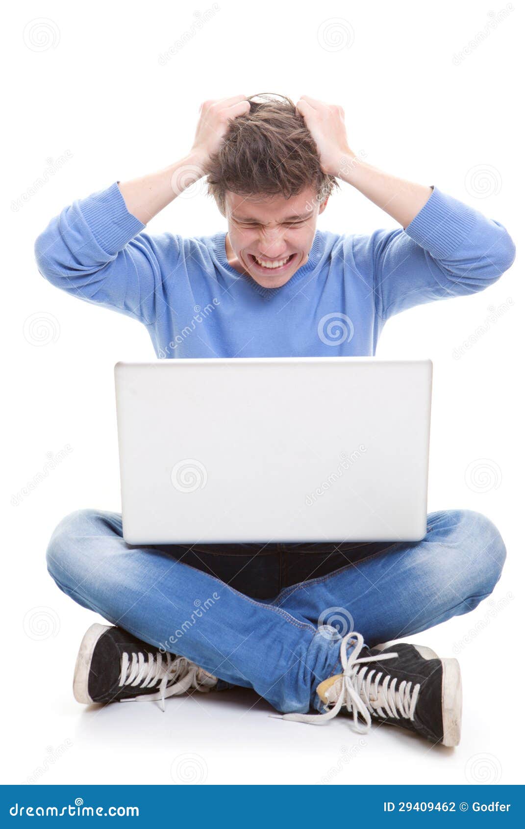 Laptop frustration stock photo. Image of despair, customer - 29409462