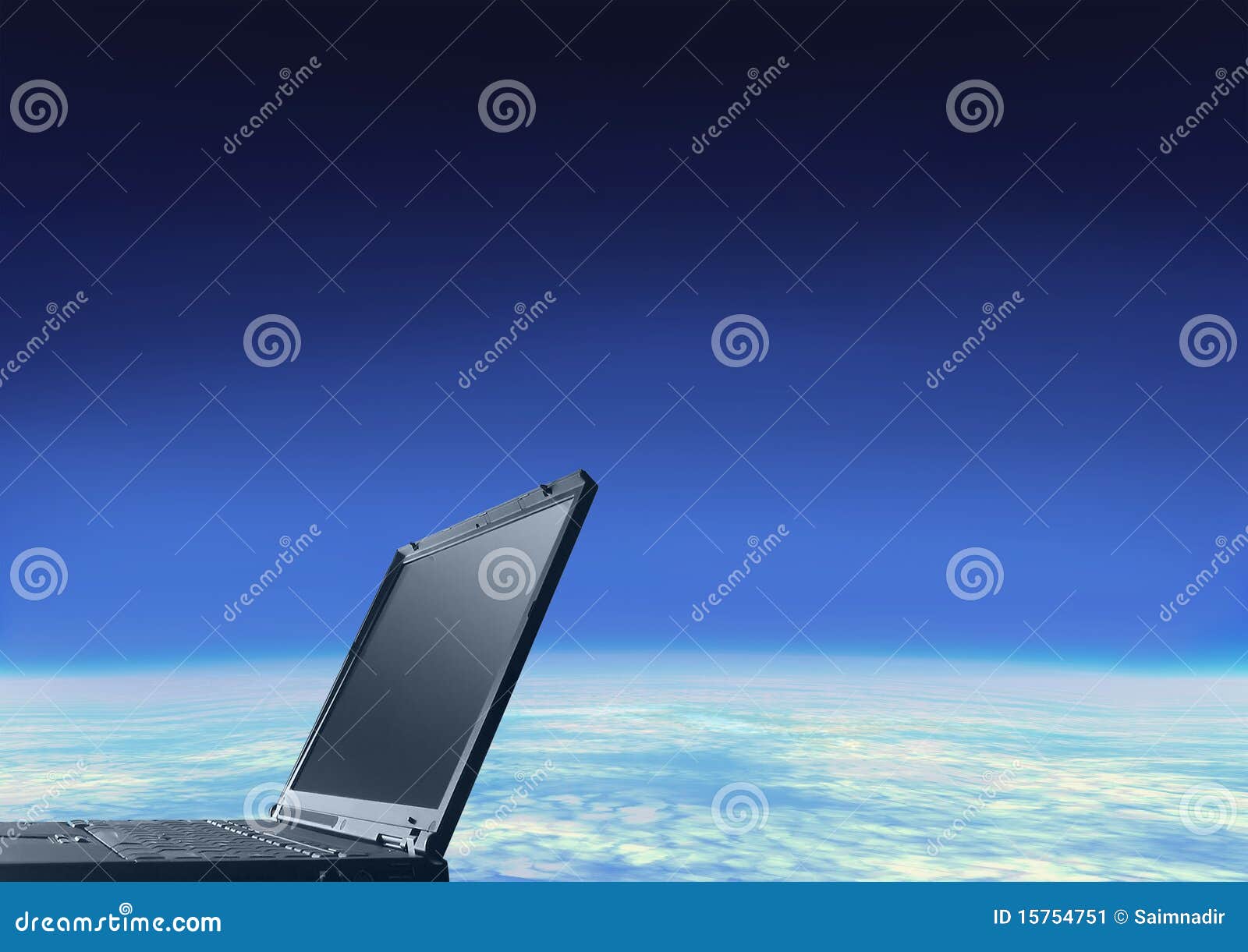 LAPTOP and GLOBE stock image. Image of laptop, continents - 15754751